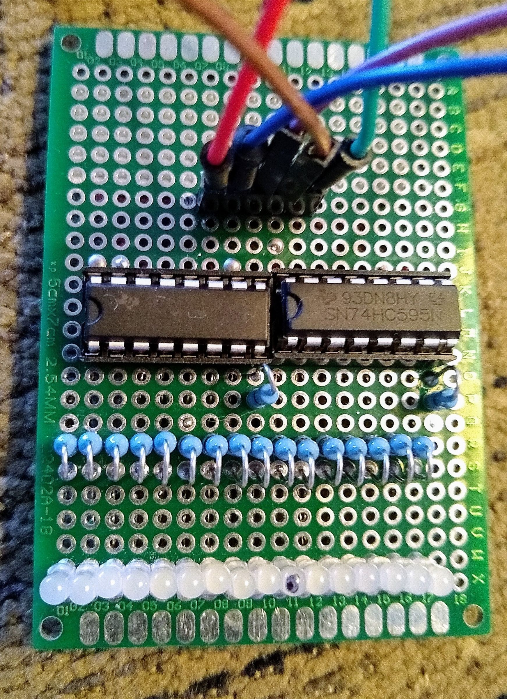 Arduino 16 LEDs Using Two 74HC595 Shift Registers (unlimited Pins) : 4 Steps - Instructables