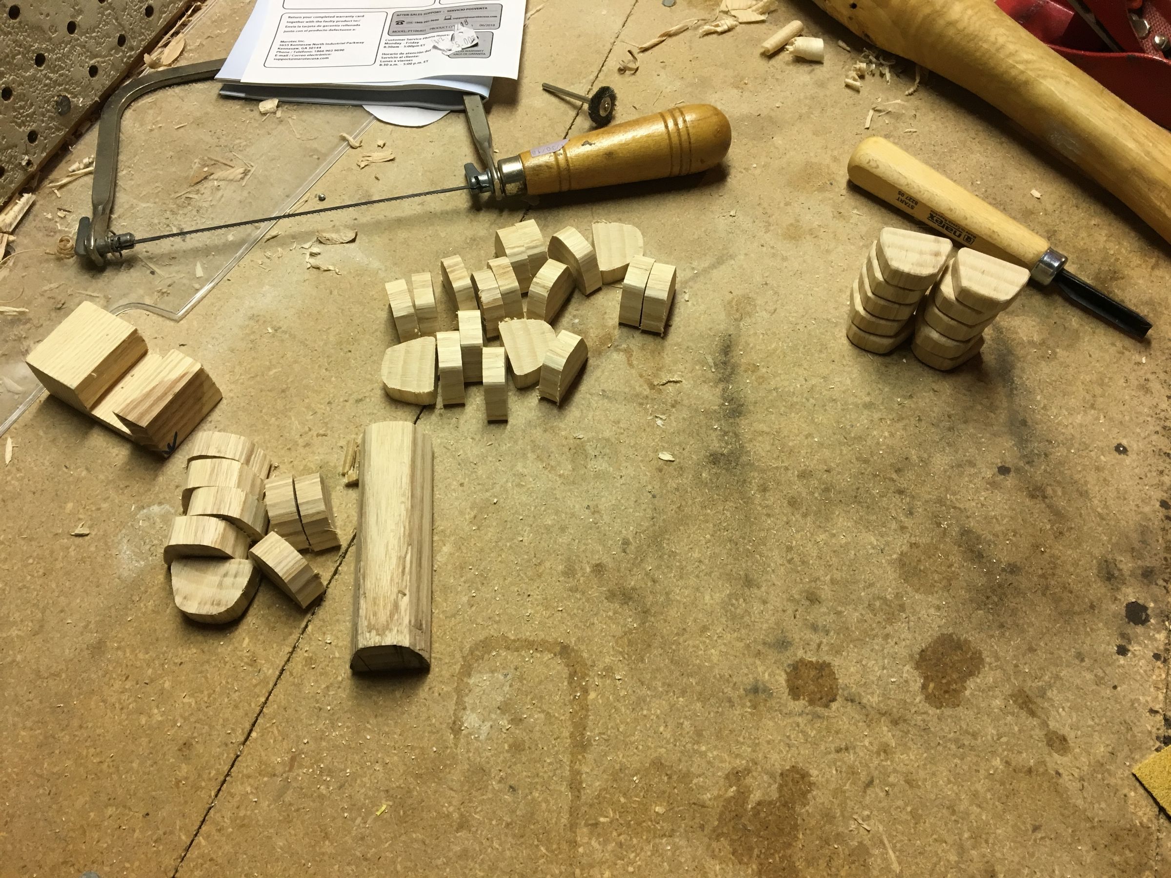 Tak Game Pieces (Hand Tools Only) : 5 Steps - Instructables