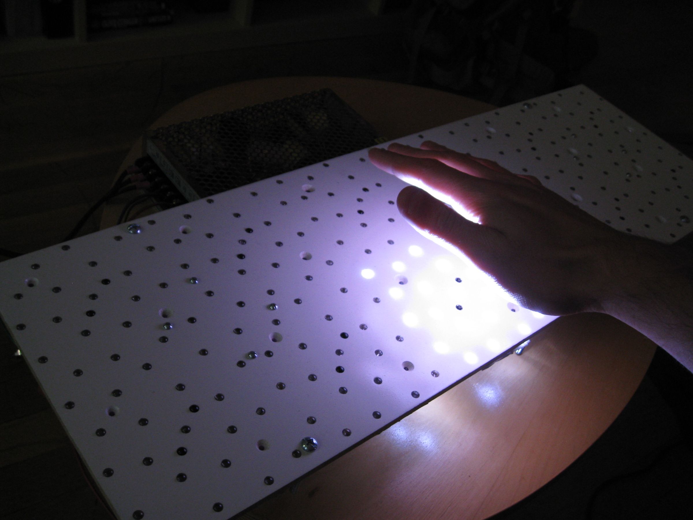 Infrared Proximity Sensing Coffee Table Module & Color Changing Glowing ...