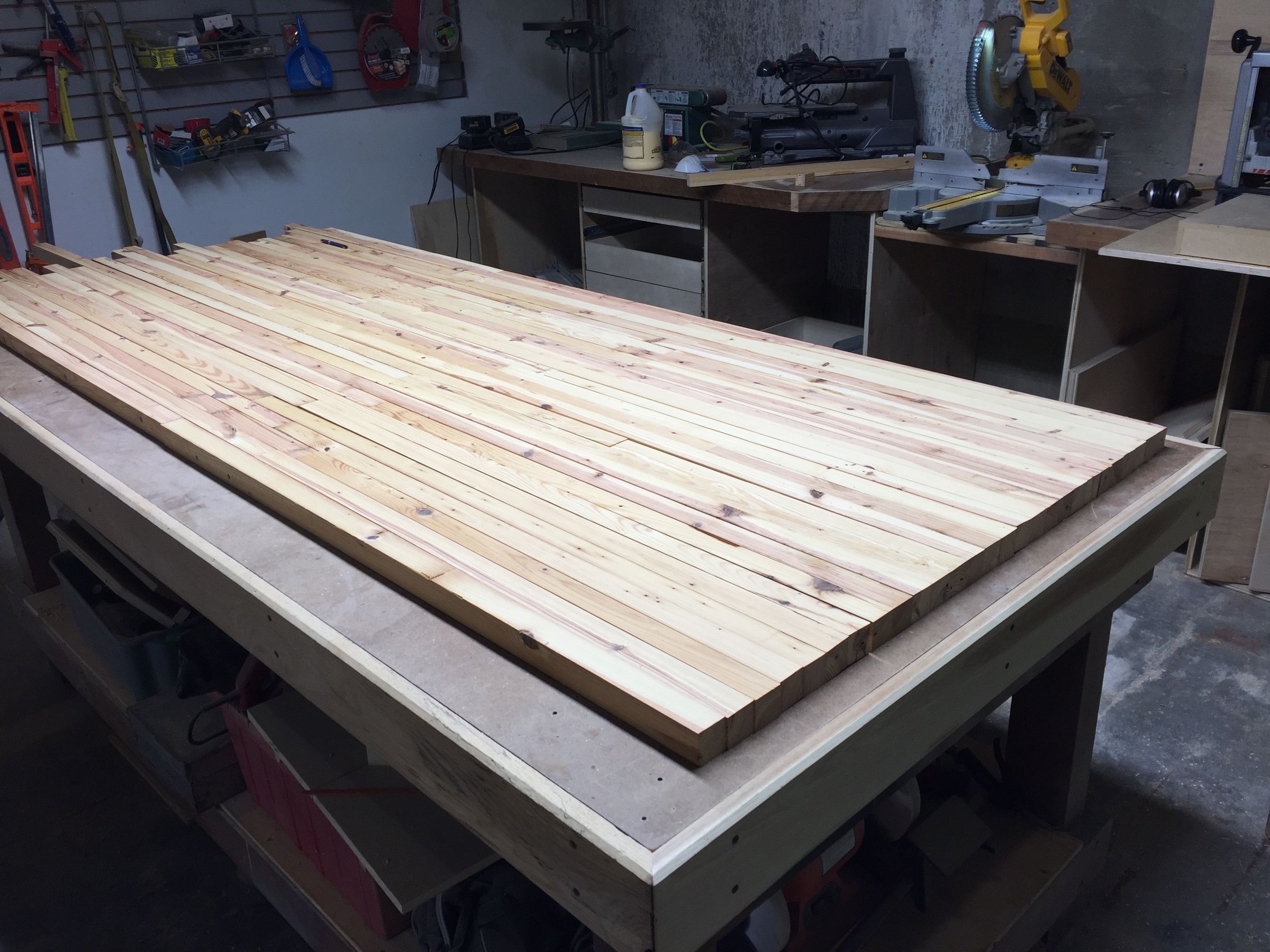 Dining Room Table From Reclaimed Wall Studs : 9 Steps (with Pictures ...