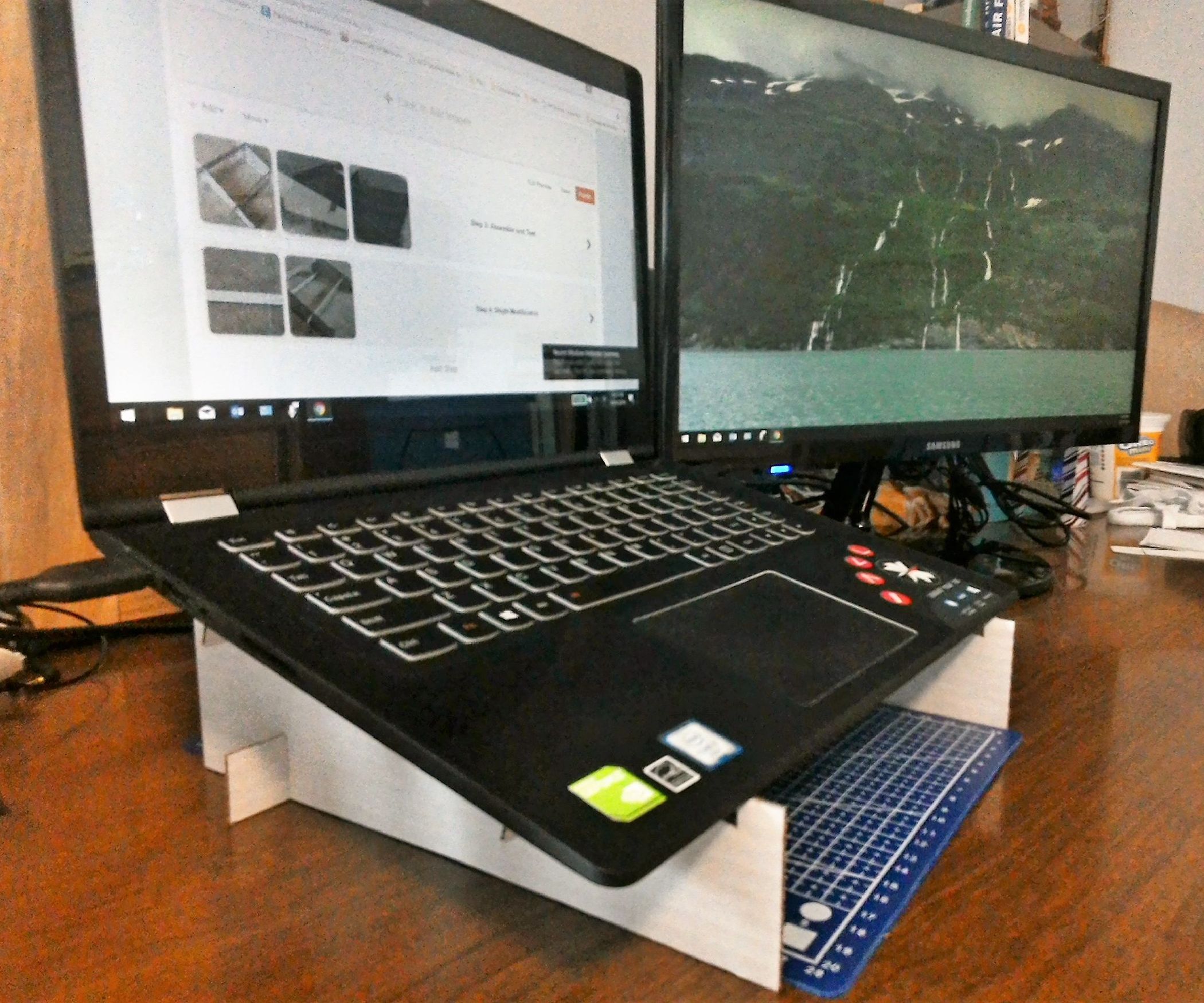 A Sturdy Cardboard Laptop Stand : 5 Steps - Instructables