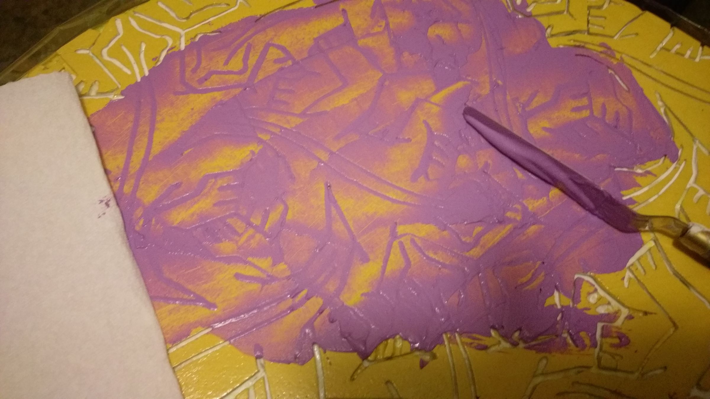 Plaster Lizard Tiles With Purple Grout : 8 Steps (with Pictures ...