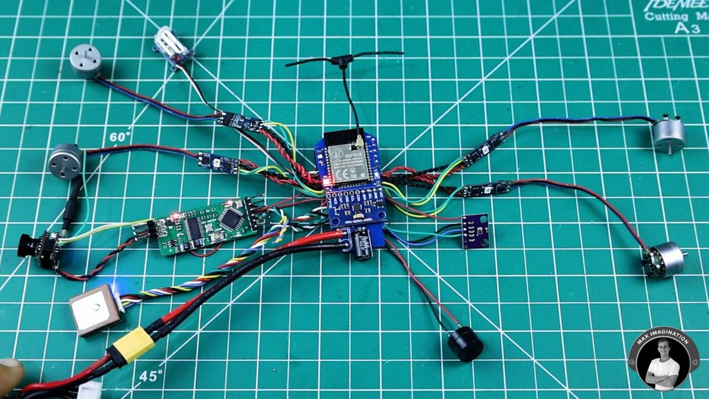Build the Smallest ESP32 Brushless Rocket Drone | ESP-BLAST : 19 Steps ...