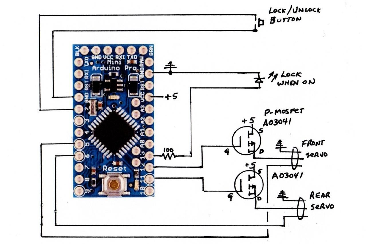 One Button Servo Suspension Lockout : 3 Steps - Instructables