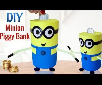 DIY Minions Crafts: How to Make Recycled DIY Minion Piggy Bank : 6 ...