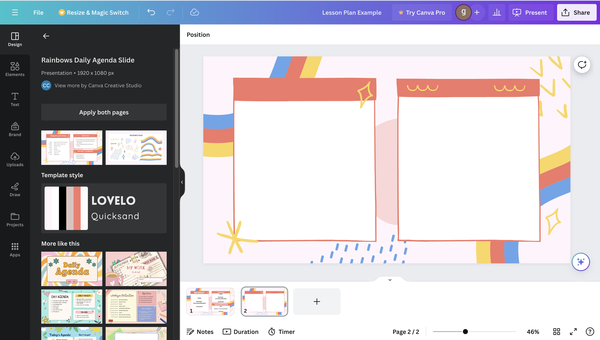 Fun, Cute, and Easy Lesson Plan With Canva! : 10 Steps - Instructables