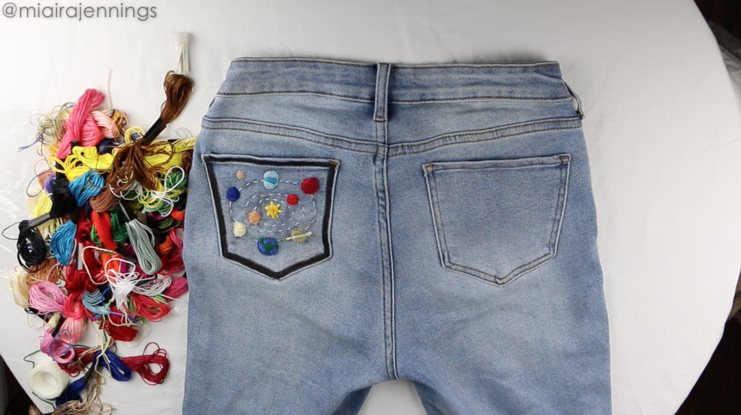 Jeans Pocket Embroidery Design