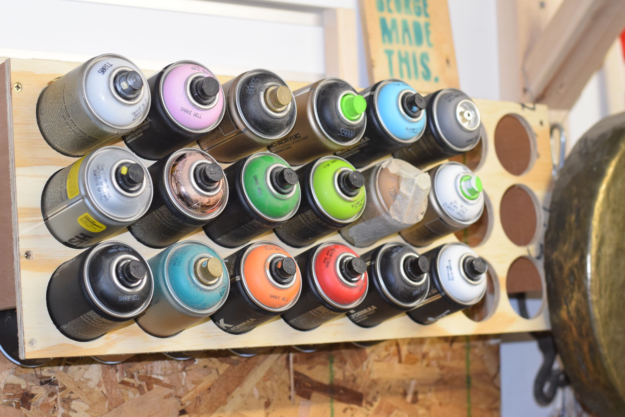 Simple Spray Paint Wall Storage : 6 Steps - Instructables