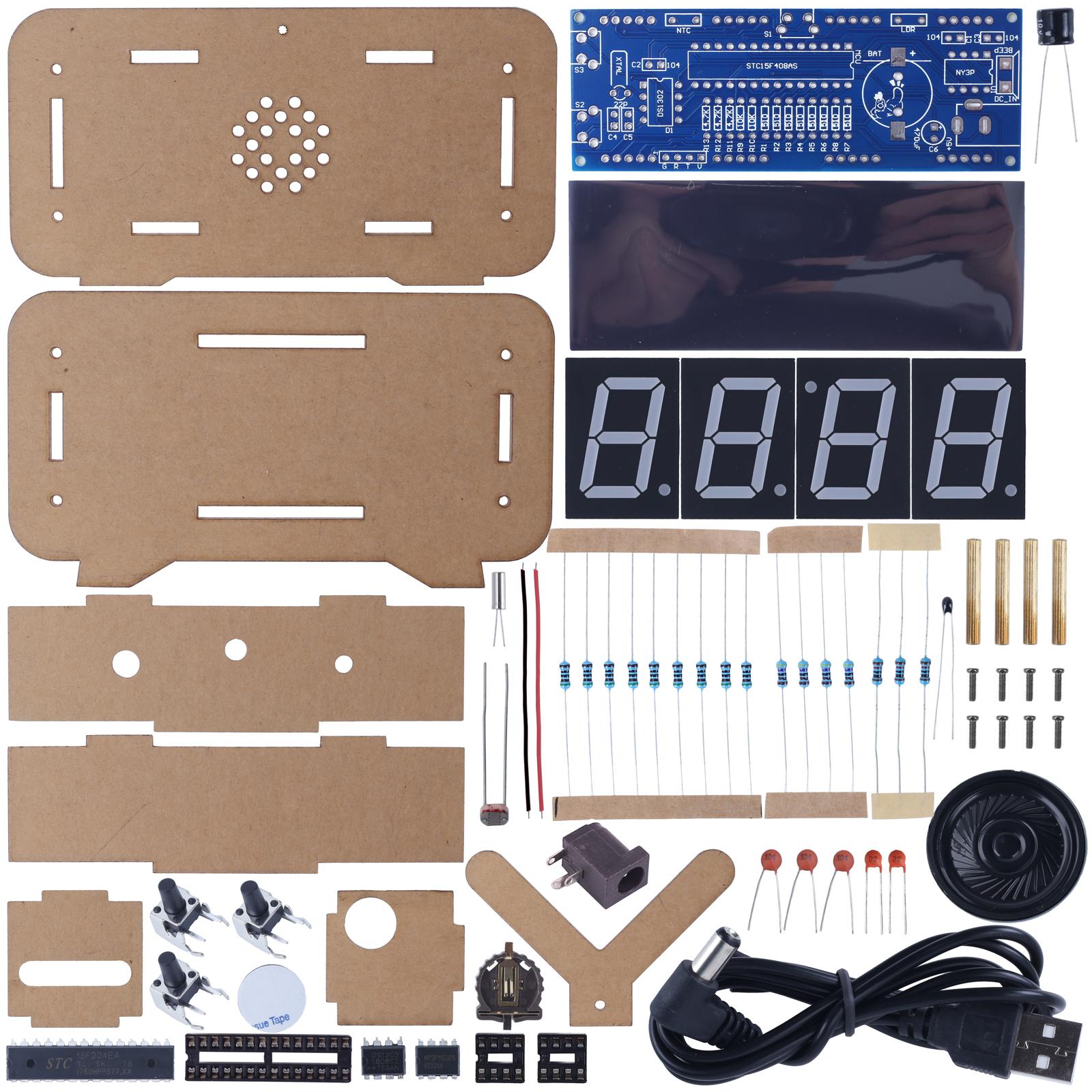 Green LED Electronic Clock DIY Kit : 28 Steps - Instructables