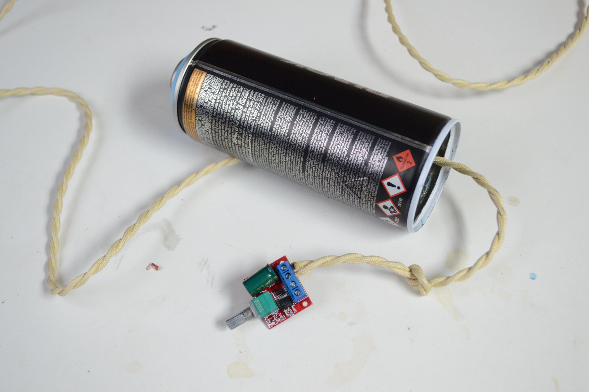 Lamp Made From a Paint Spray Can : 8 Steps (with Pictures) - Instructables