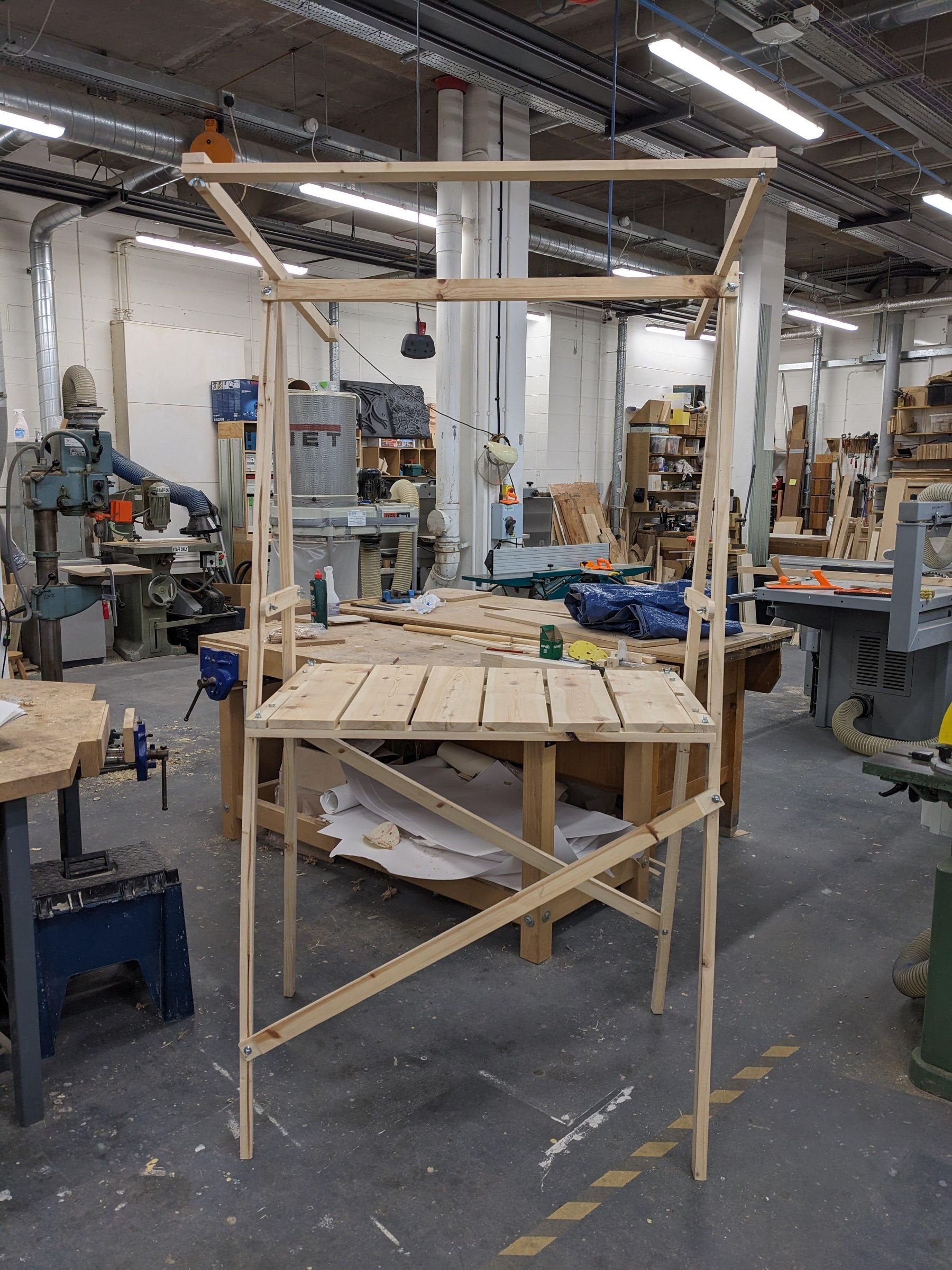 Collapsible Market Stall Using Wood and M6 Bolts. : 8 Steps - Instructables