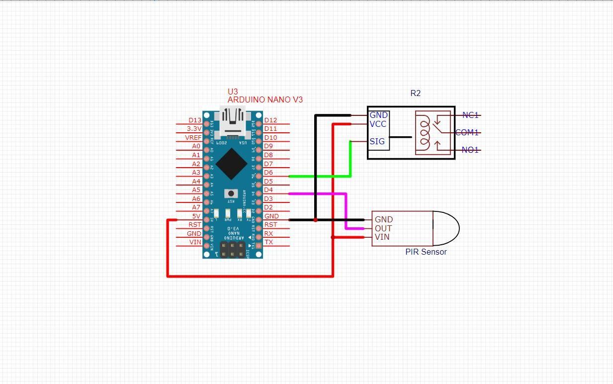 Motion Activated Automatic Room Light Using Mini PIR Sensor and Arduino ...