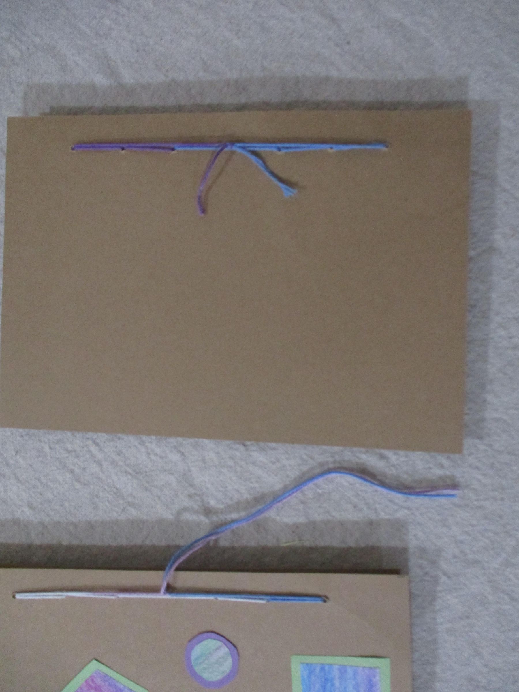 "Colors and Shapes" Journal With Crayon Stick Binding : 8 Steps (with ...