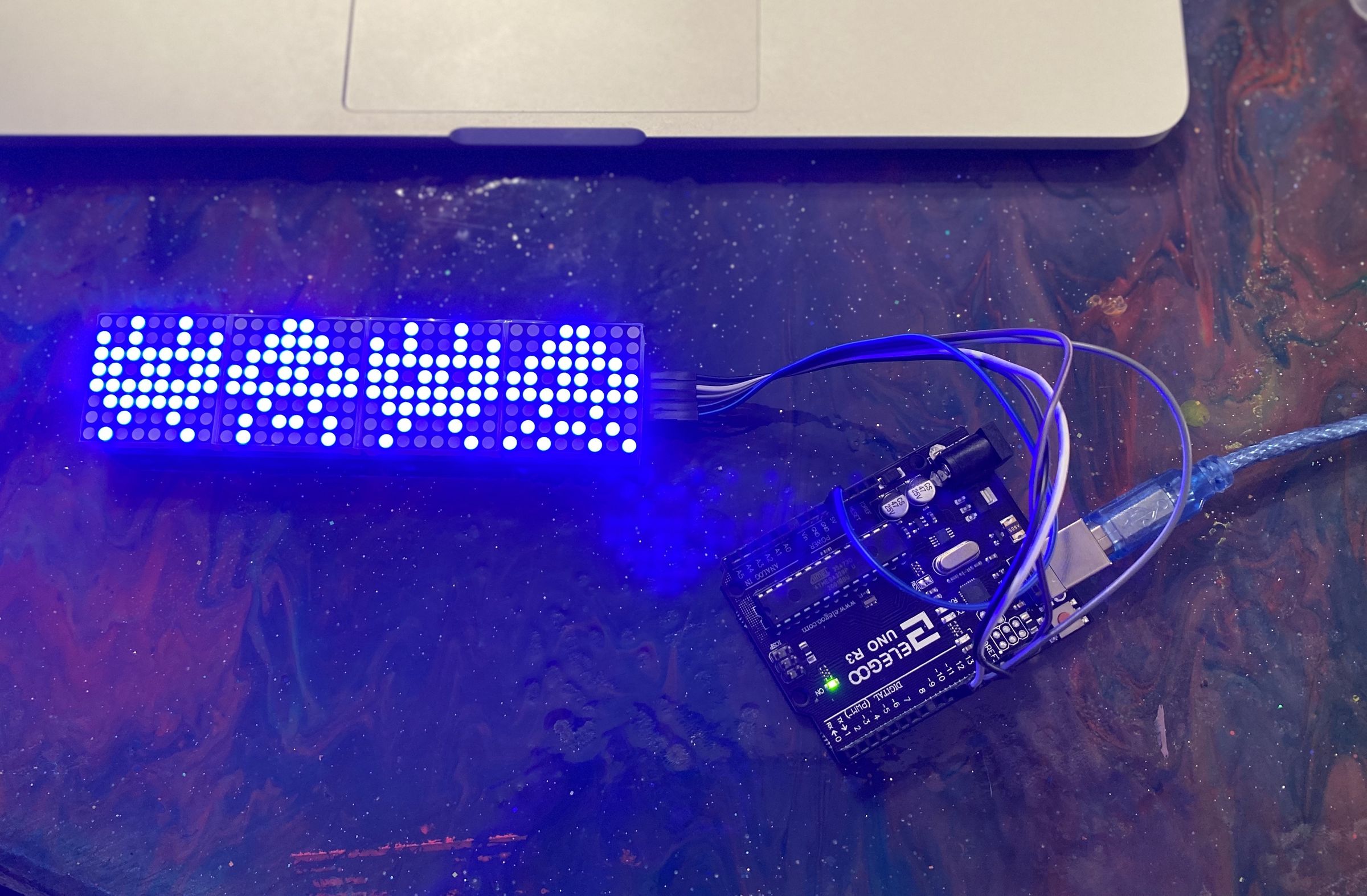 4 in 1 MAX7219 Dot Matrix Display Module Tutorial by Using Arduino UNO ...