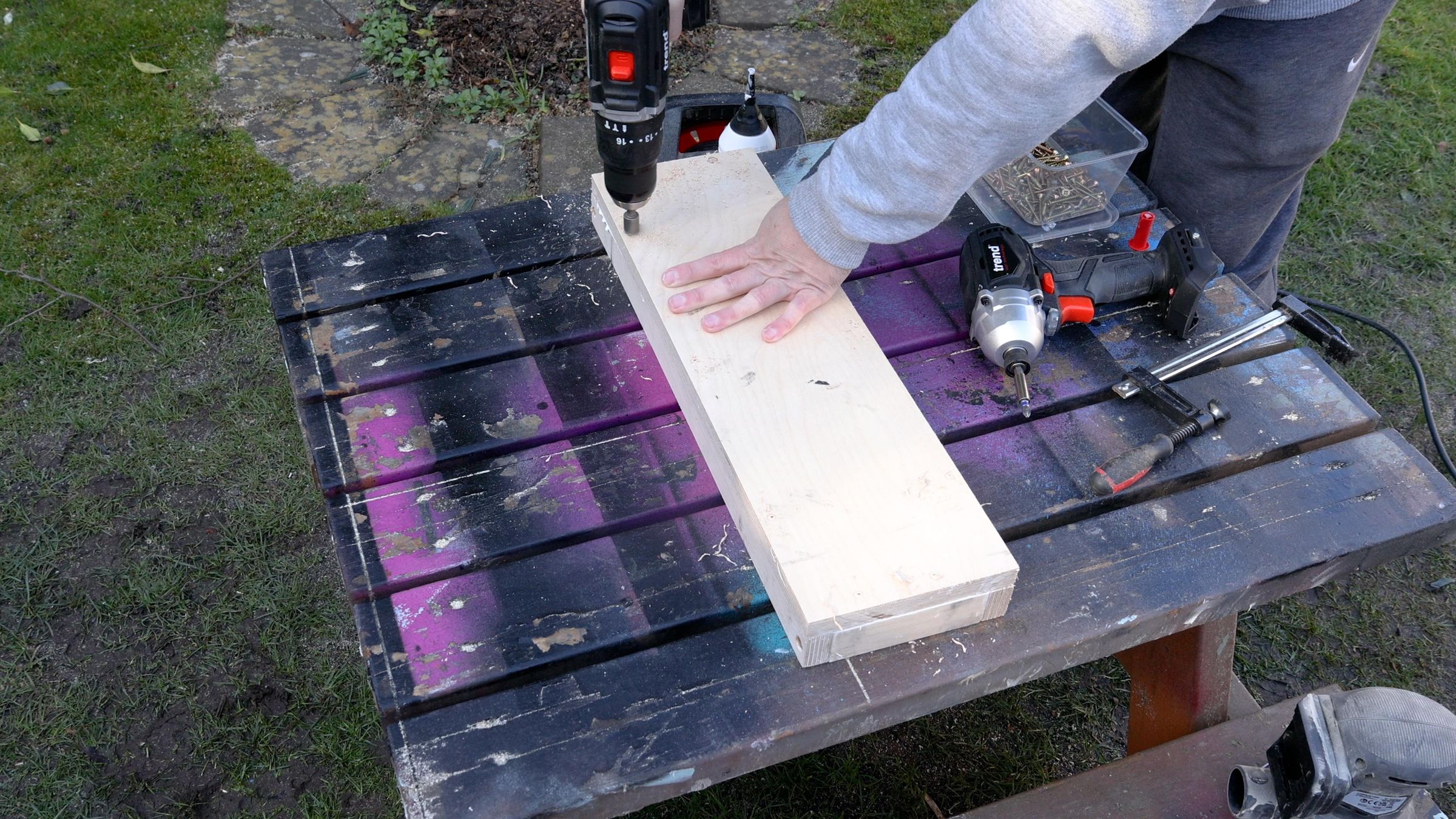 How to Make a Storage Shelf for a Desk - DIY Monitor Stand : 6 Steps ...