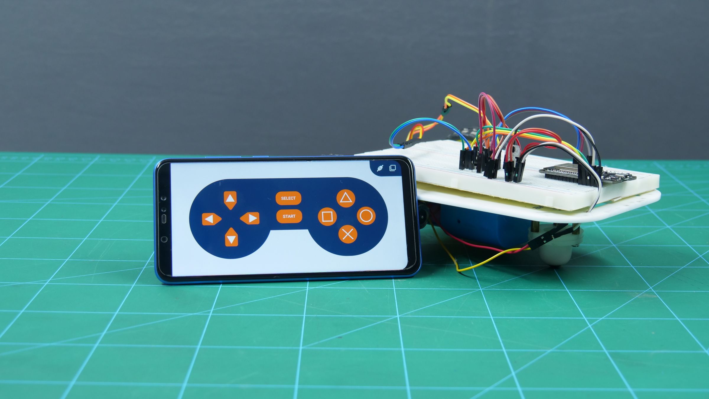 Mobile Controlled ESP32 Two-Wheel Drive Robot : 8 Steps (with Pictures ...