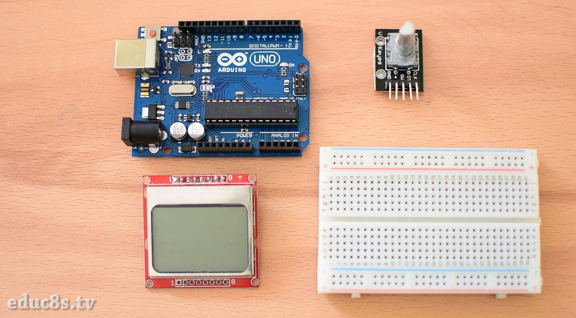Arduino Menu on a Nokia 5110 Lcd Using a Rotary Encoder : 6 Steps (with ...