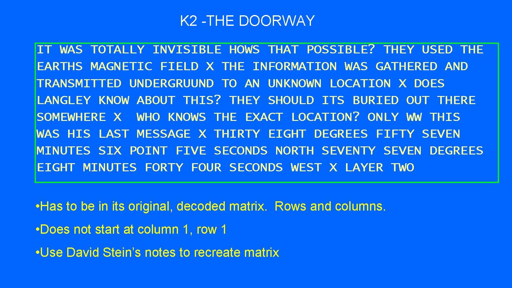 HOW TO SOLVE SANBORN'S KRYPTOS: Part 6 - Kryptos Doorway : 11 Steps ...