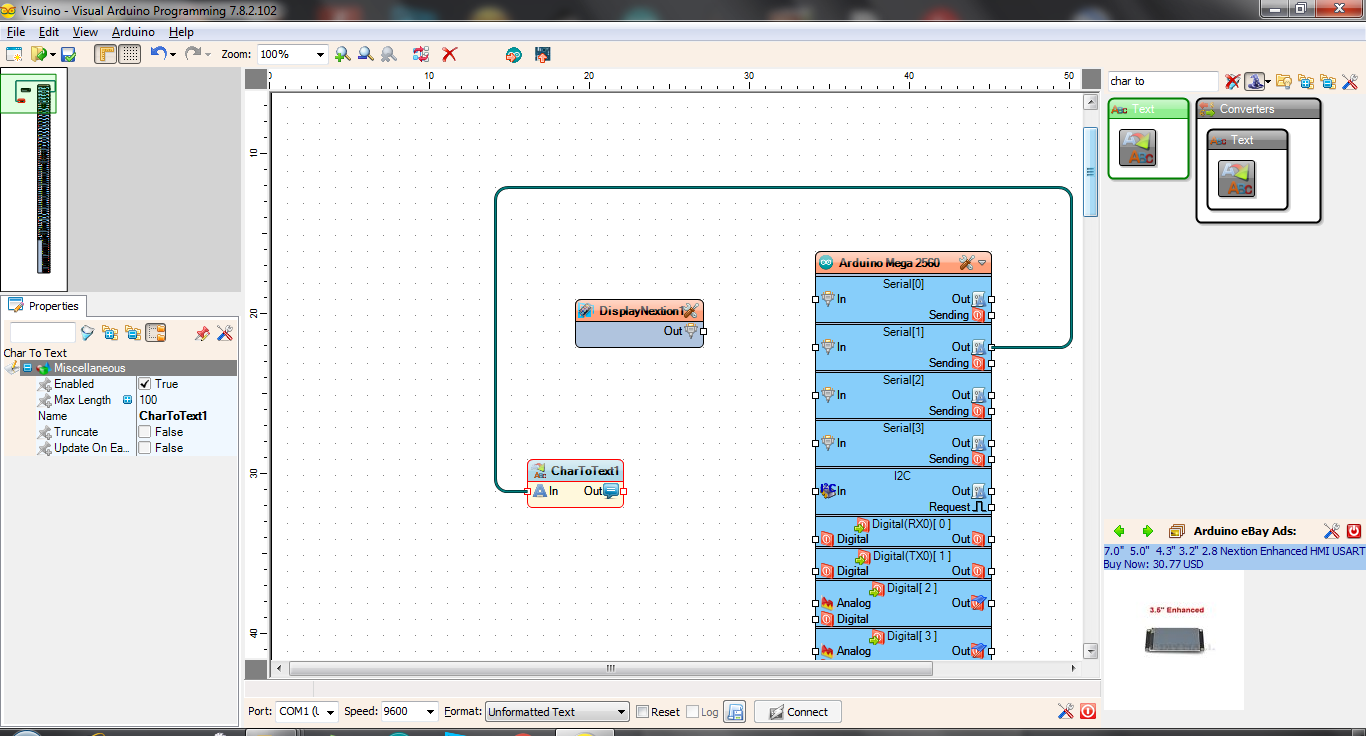 Visuino: Fingerprint Sensor With Nextion Display : 8 Steps (with Pictures) - Instructables