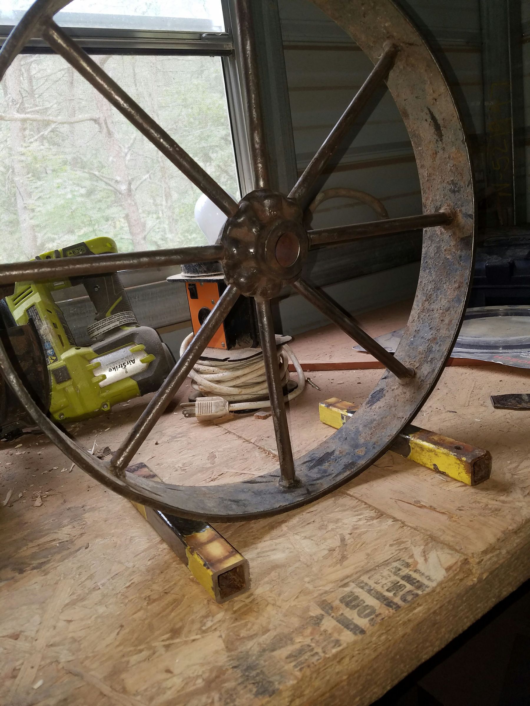 Repurpose Old Wheels Into an Awesome Spinning Table! : 15 Steps (with ...