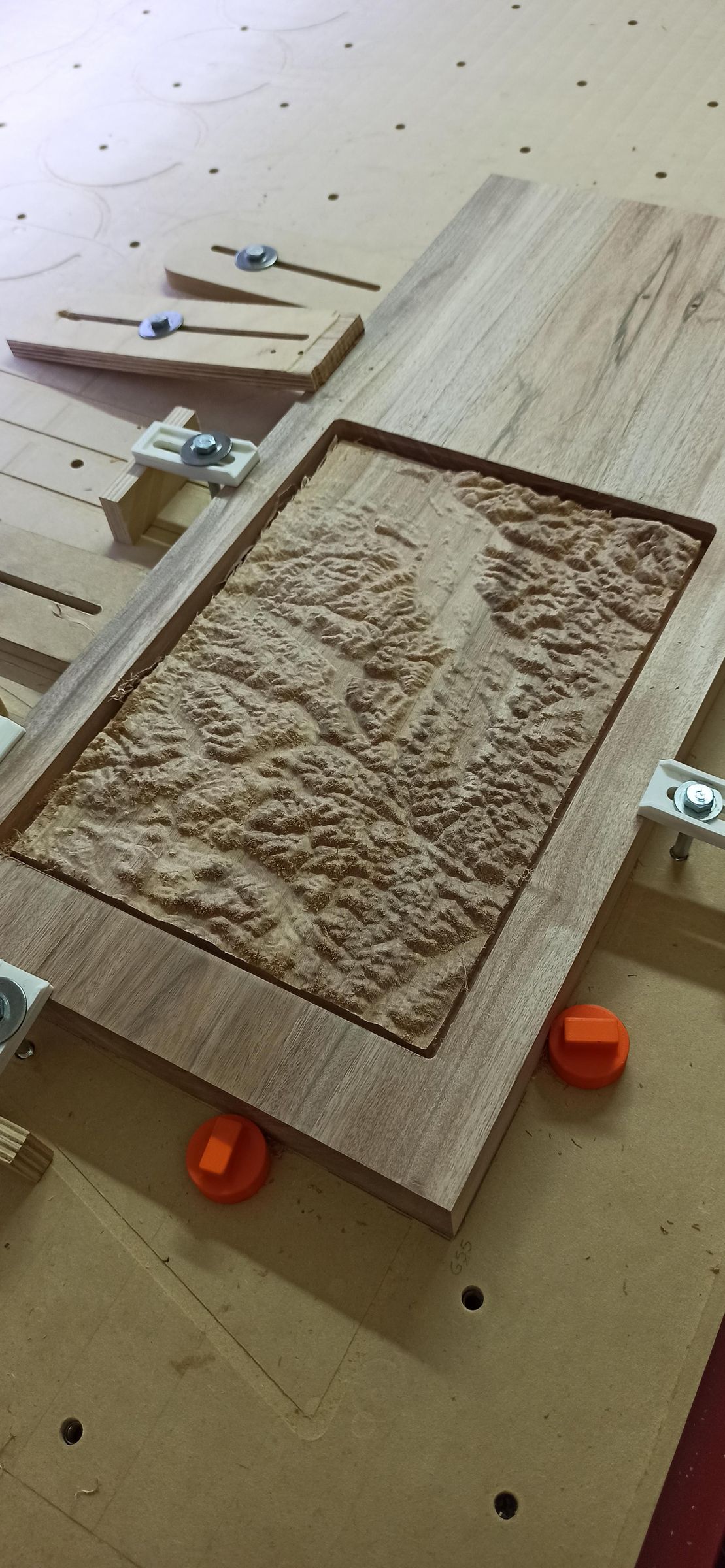 CNC Carved and Laser Engraved Topographic Map : 8 Steps (with Pictures) - Instructables