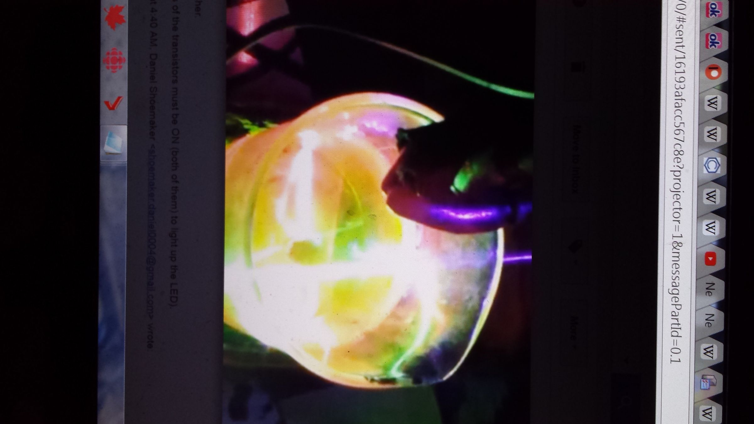 Laser Light Show With Beaker, Yellow Dye, Quinine, Niacin Energy Drink ...