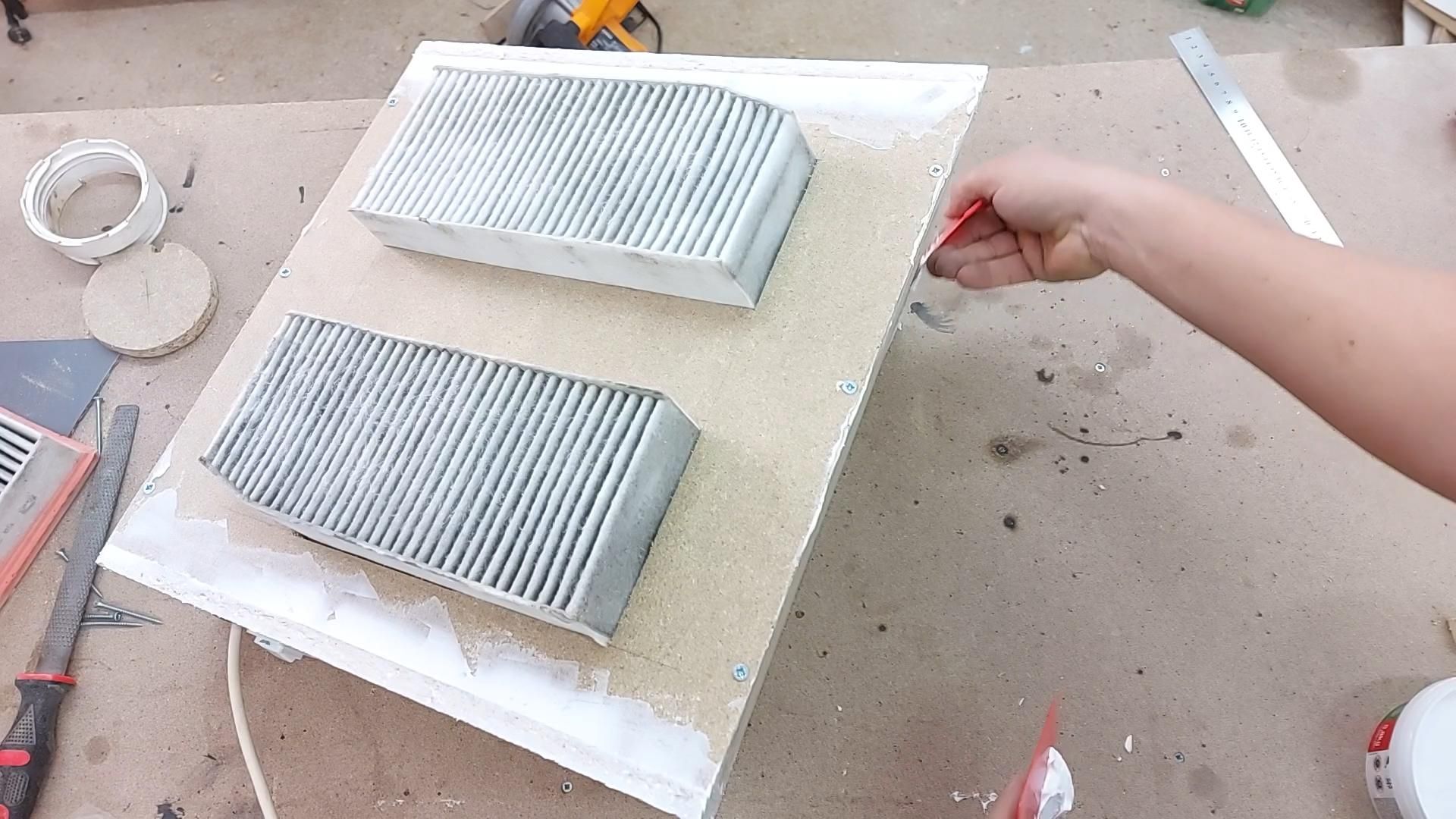 Workshop Air Filter With Old Car Filter : 11 Steps (with Pictures ...