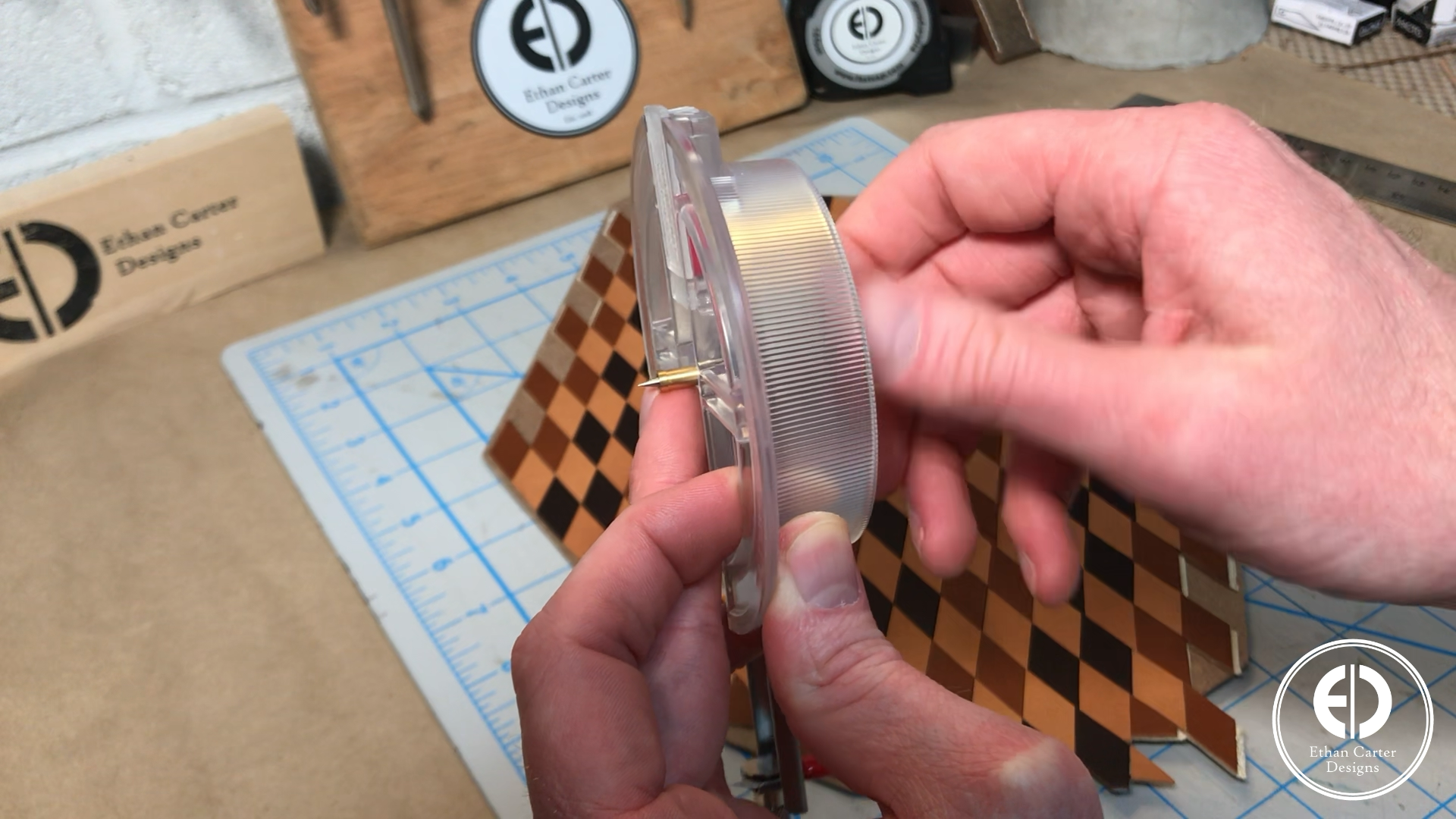 How to Make Patterned Leather (and Use It to Make a Clock and Mirror ...