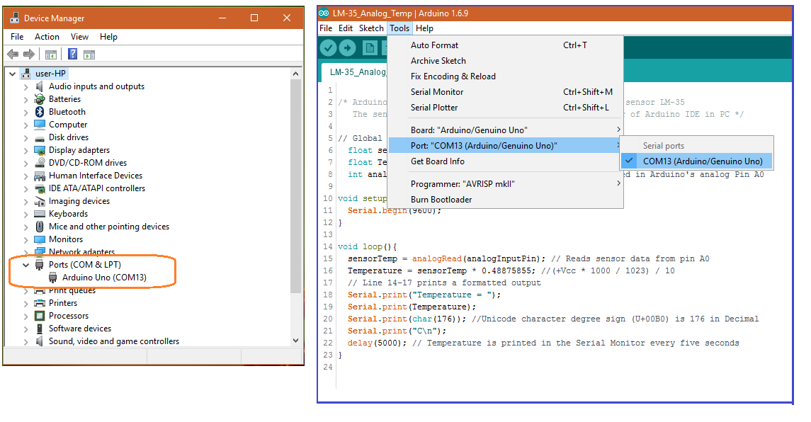 Arduino and LM35 Based Temperature Monitor for Beginners : 8 Steps ...