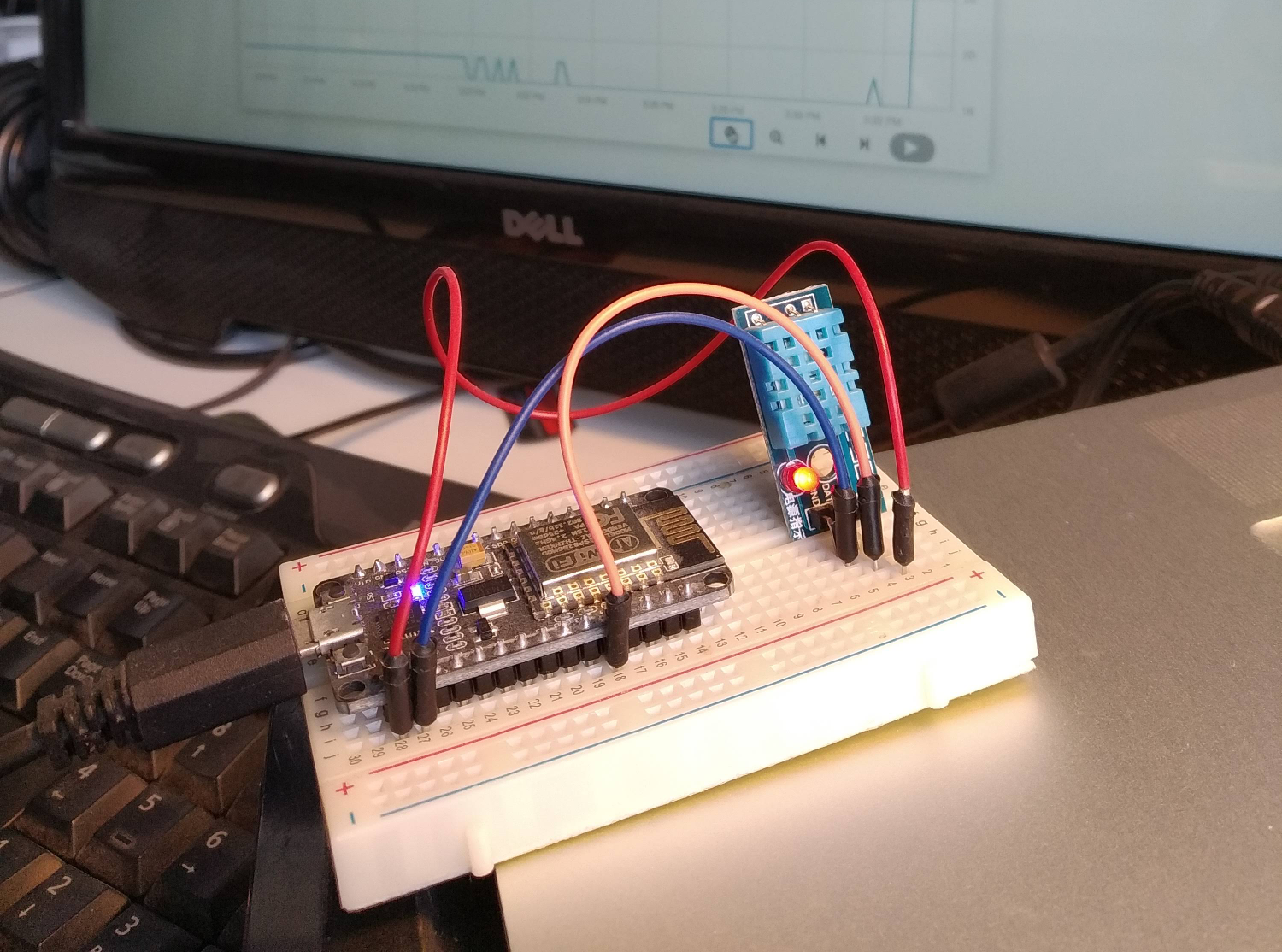 Connecting a DHT11/DHT22 Sensor to the Cloud With an ESP8266-based ...