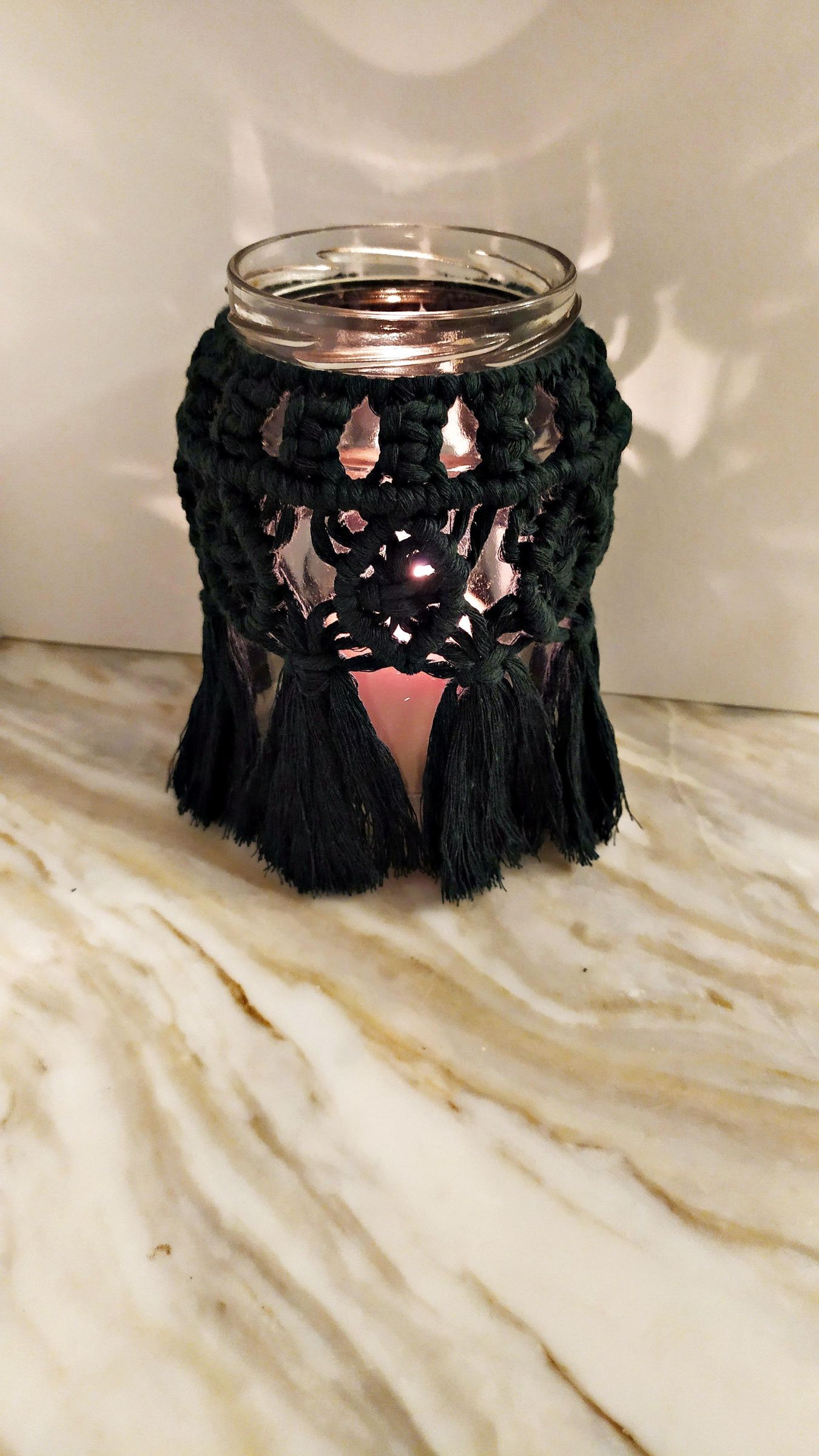 Bohemian Macrame Jar : 9 Steps (with Pictures) - Instructables