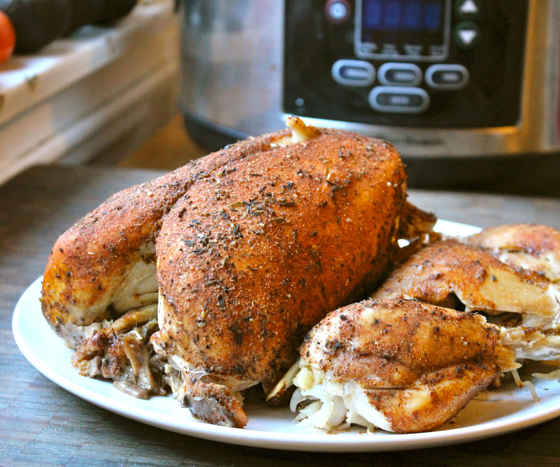Bake a Whole Chicken in a Slow Cooker : 5 Steps (with Pictures ...