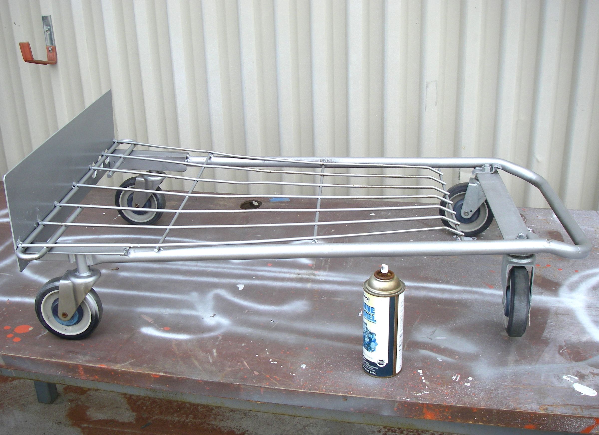 Make a Hand Truck From a Shopping Cart in Minutes : 9 Steps (with ...