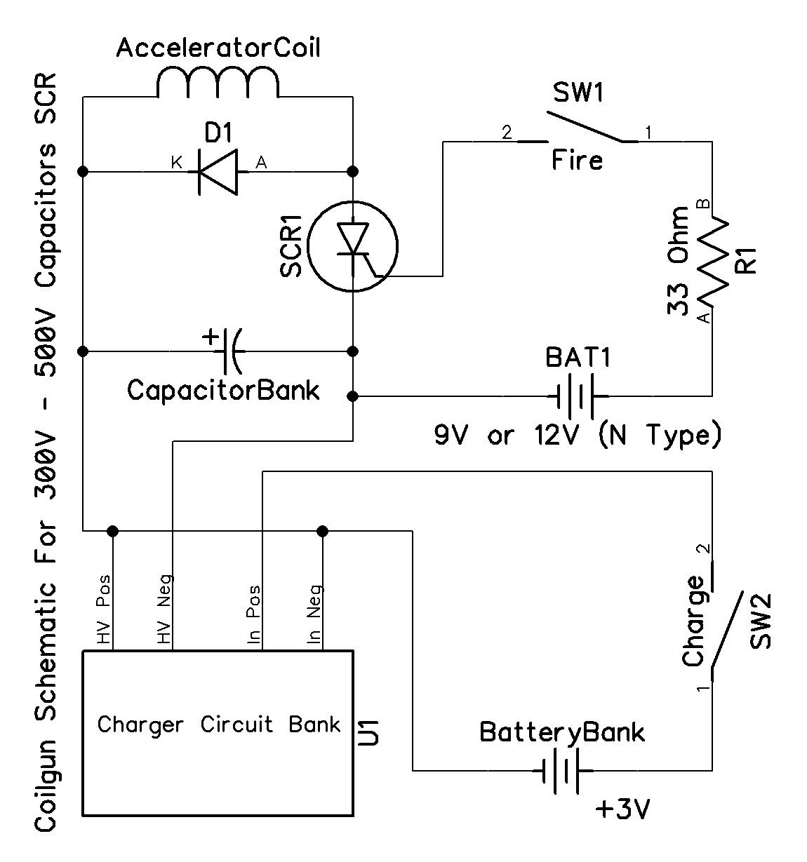 Gauss Gun Schematic