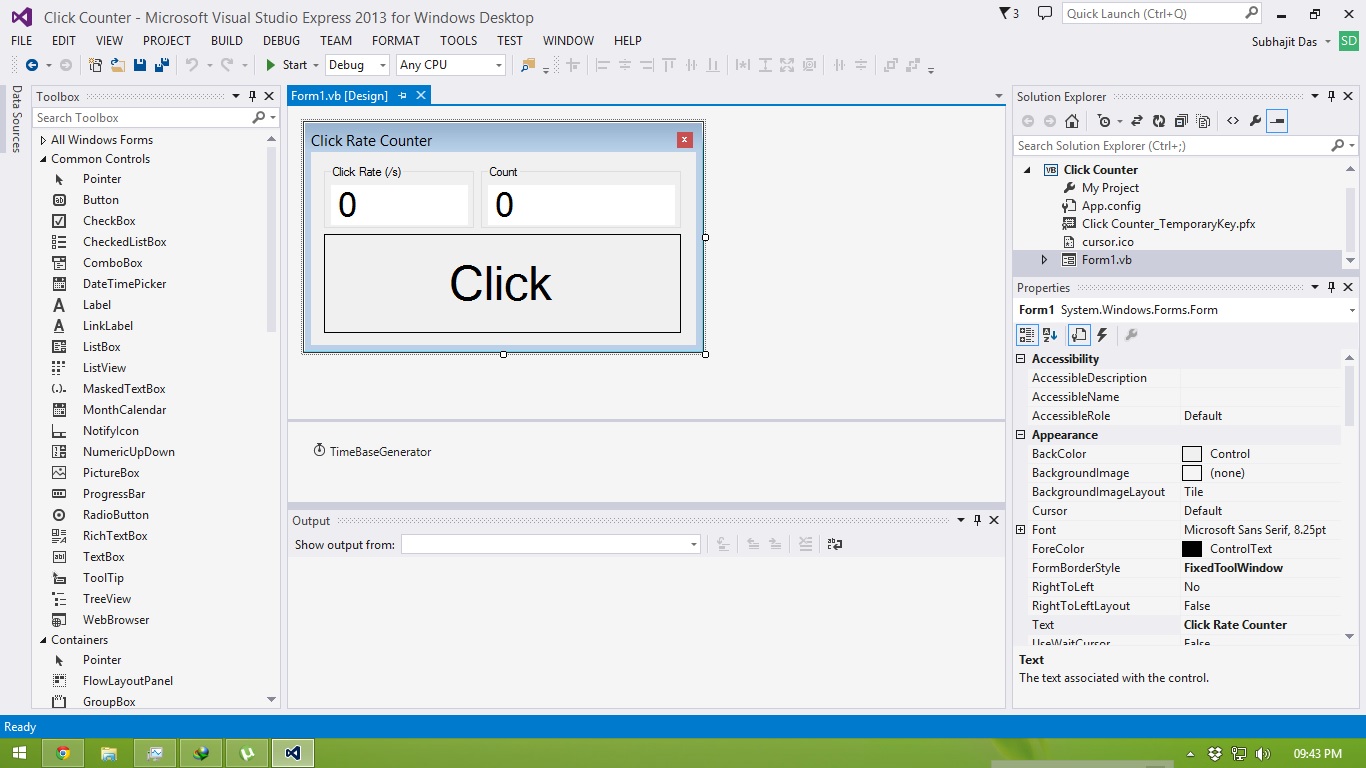 Click Counter - VB.NET - Instructables