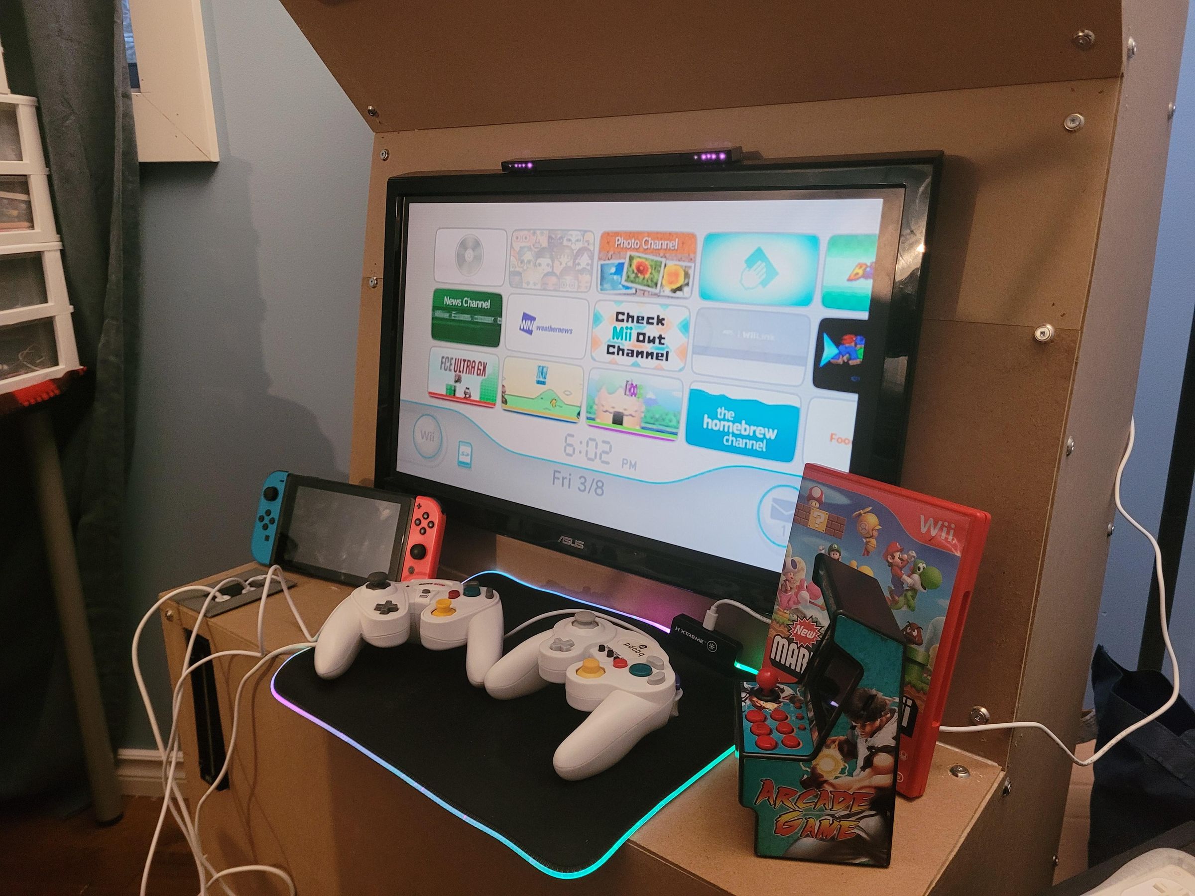CNC Arcade Cabinet - Built From a Nintendo Wii! : 22 Steps (with ...