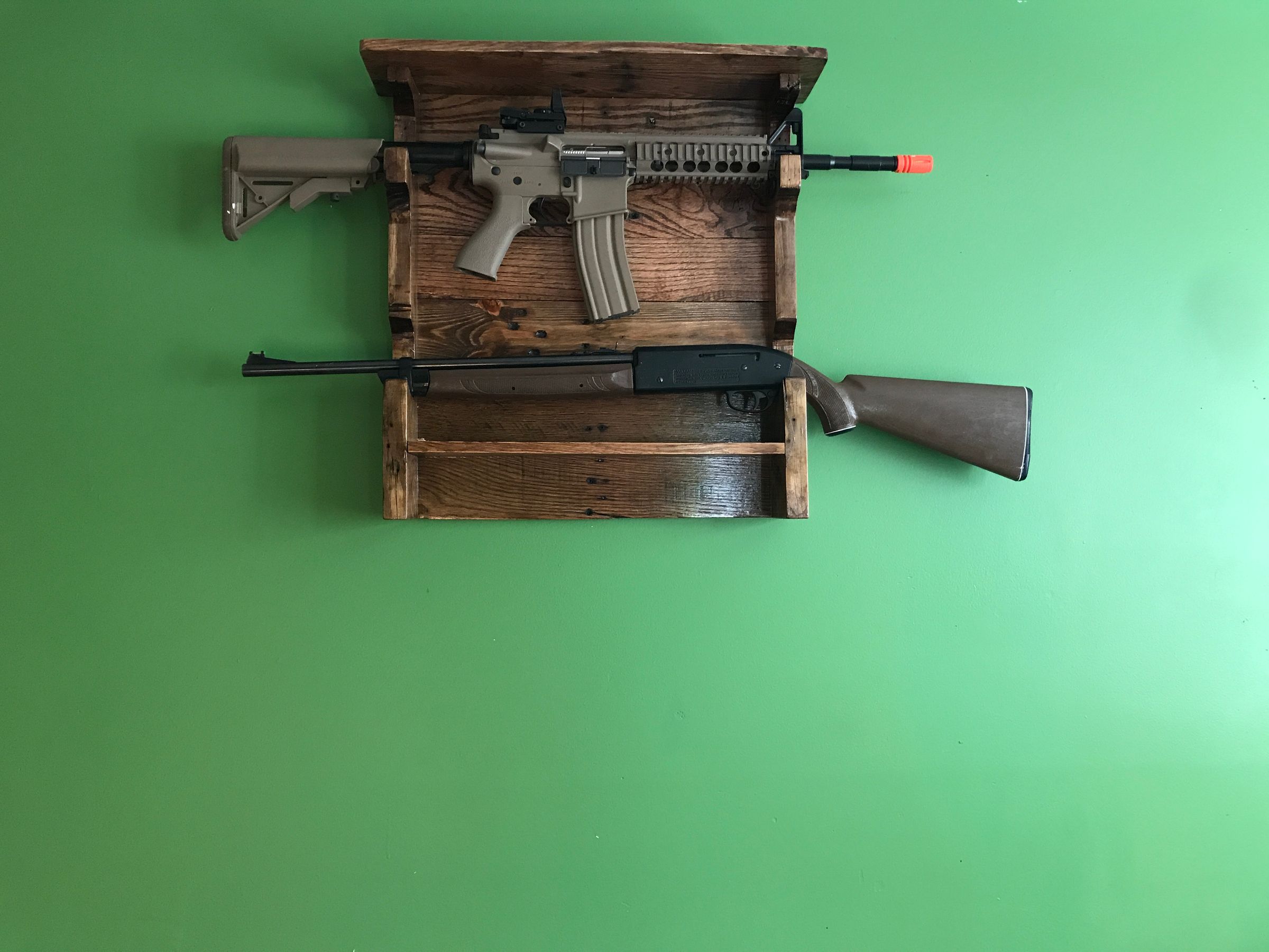 Pellet Gun Rack Made From Pallets. for All the Buds. : 7 Steps ...