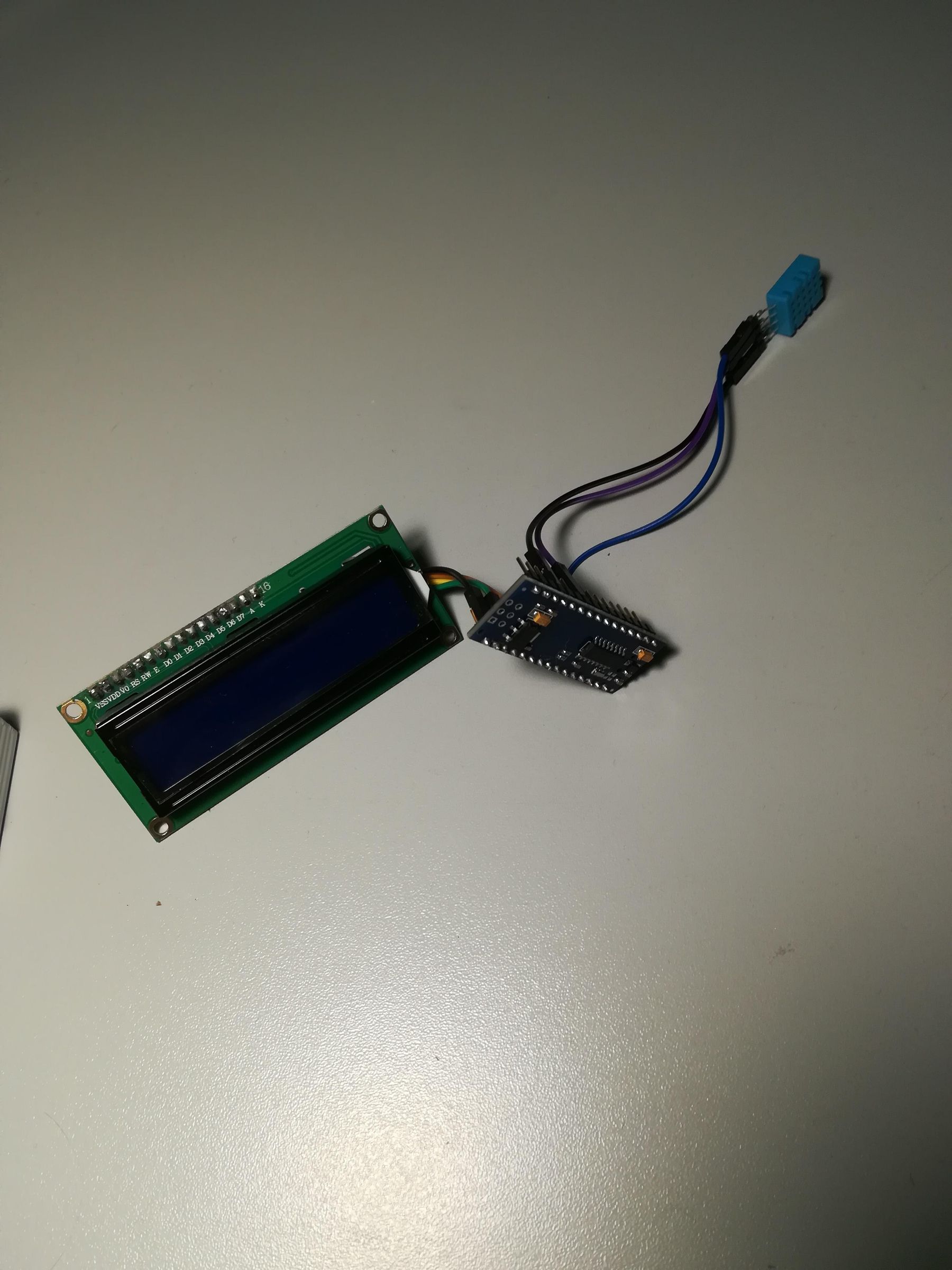 DISPLAY HUMIDITY AND TEMPERATURE ON LCD WITH ARDUINO NANO : 5 Steps ...