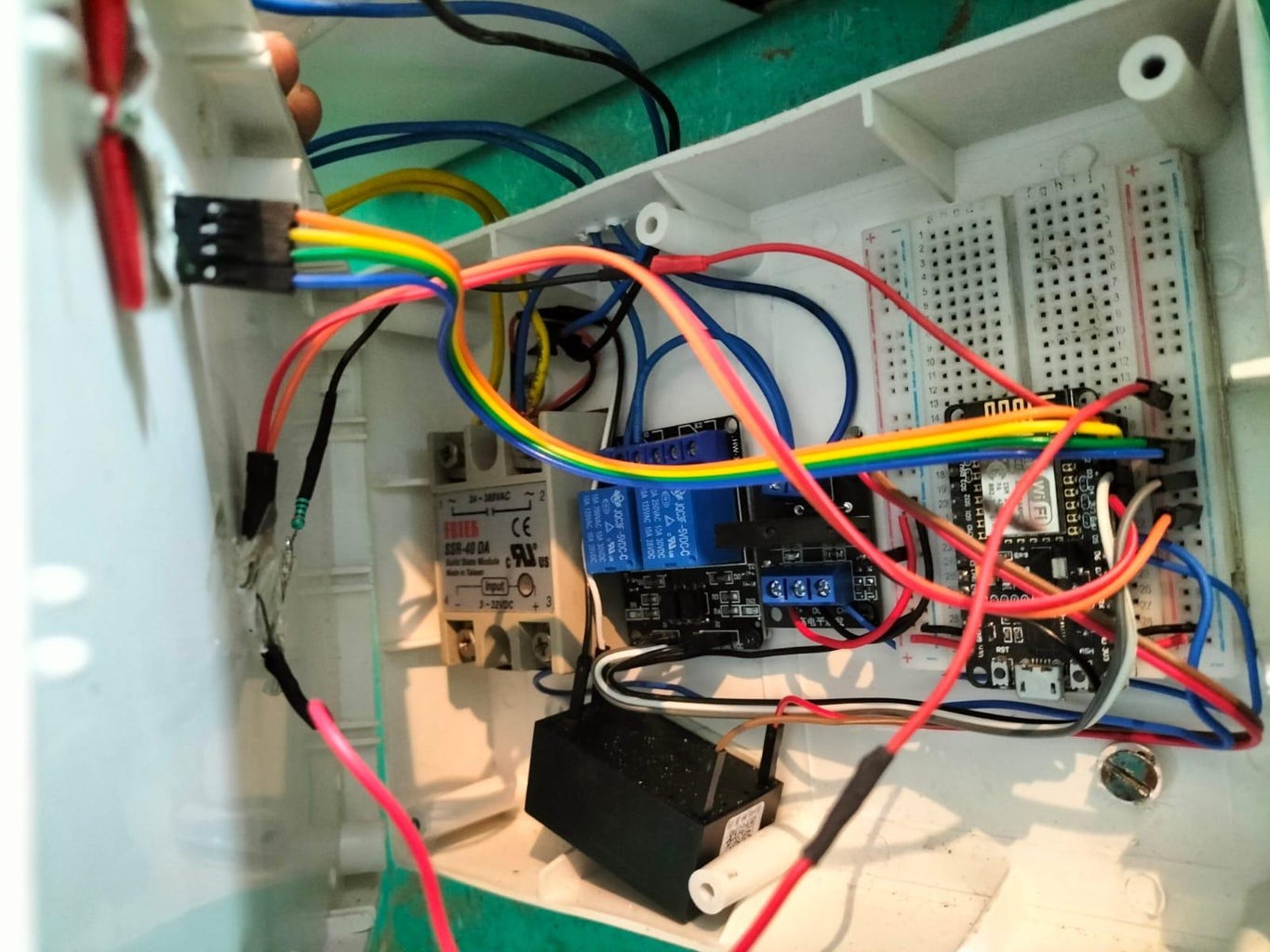 Automate Submersible Pump With Start Cap Wifi Esp8266 Nodemcu Home