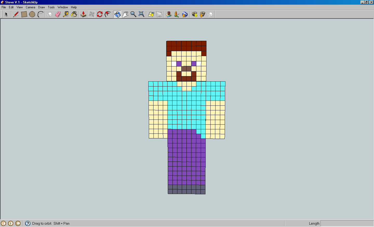 Minecraft: Steve Model! With Bonus Double Chest! : 20 Steps (with ...