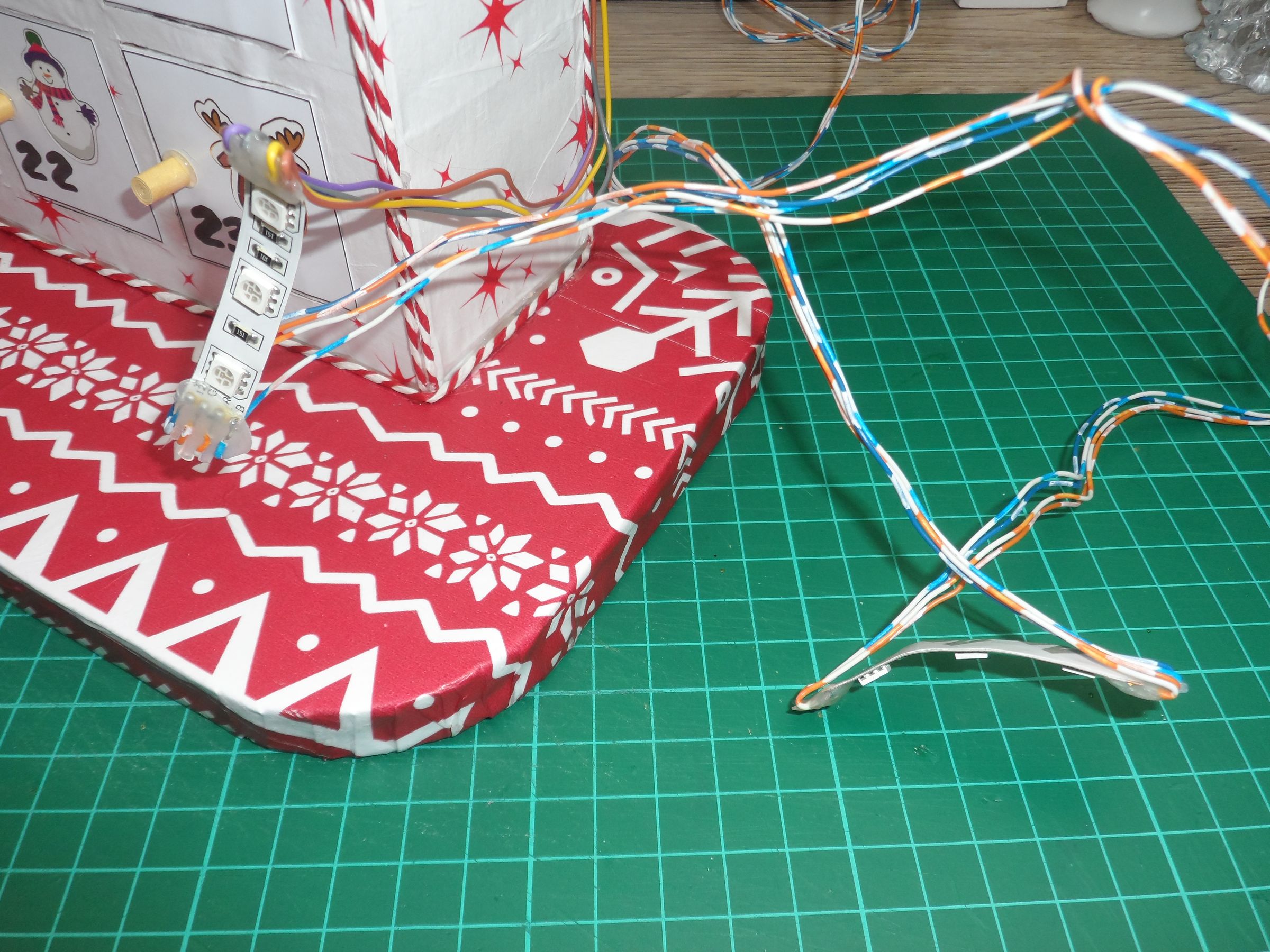 Light Up Cardboard Advent Calendar : 13 Steps (with Pictures ...