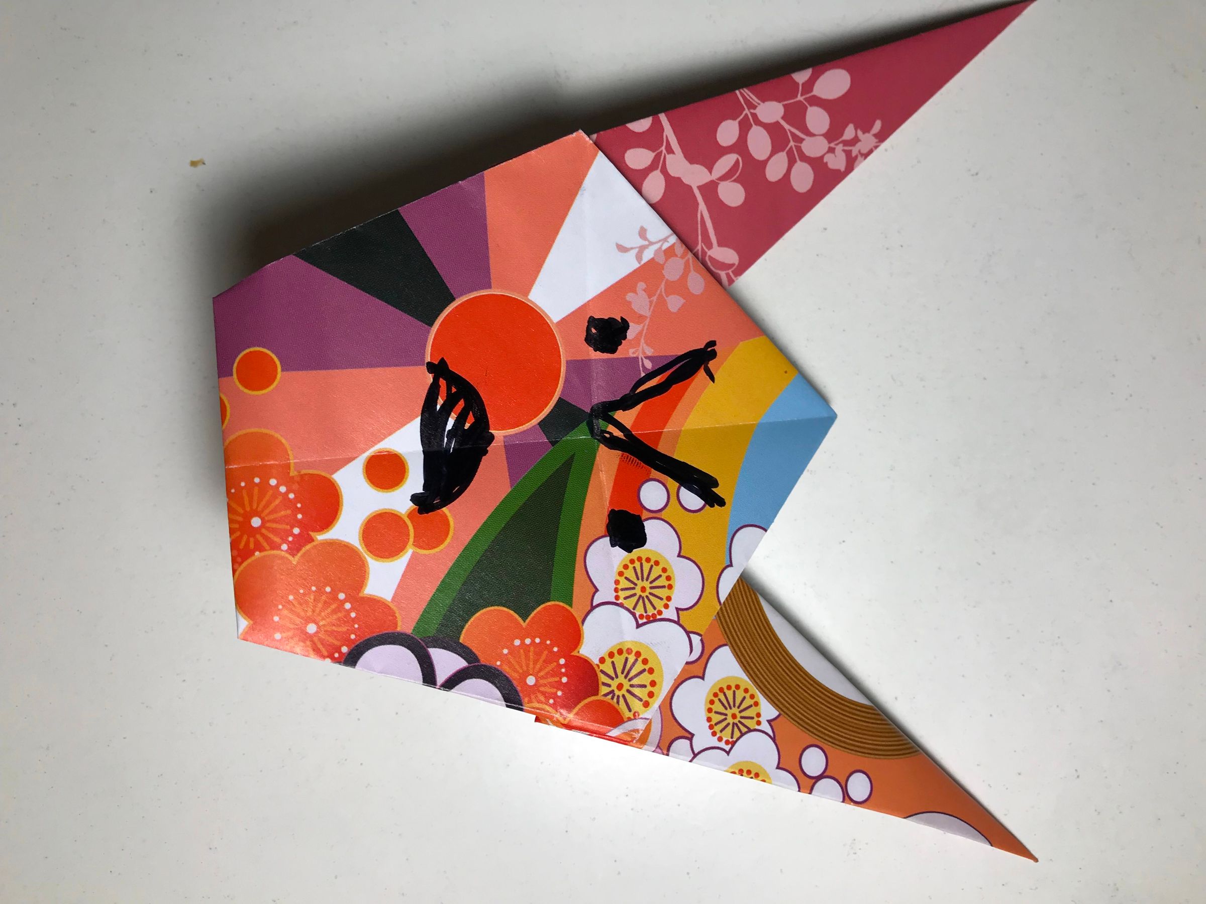 Simple Origami Oni Face : 7 Steps - Instructables