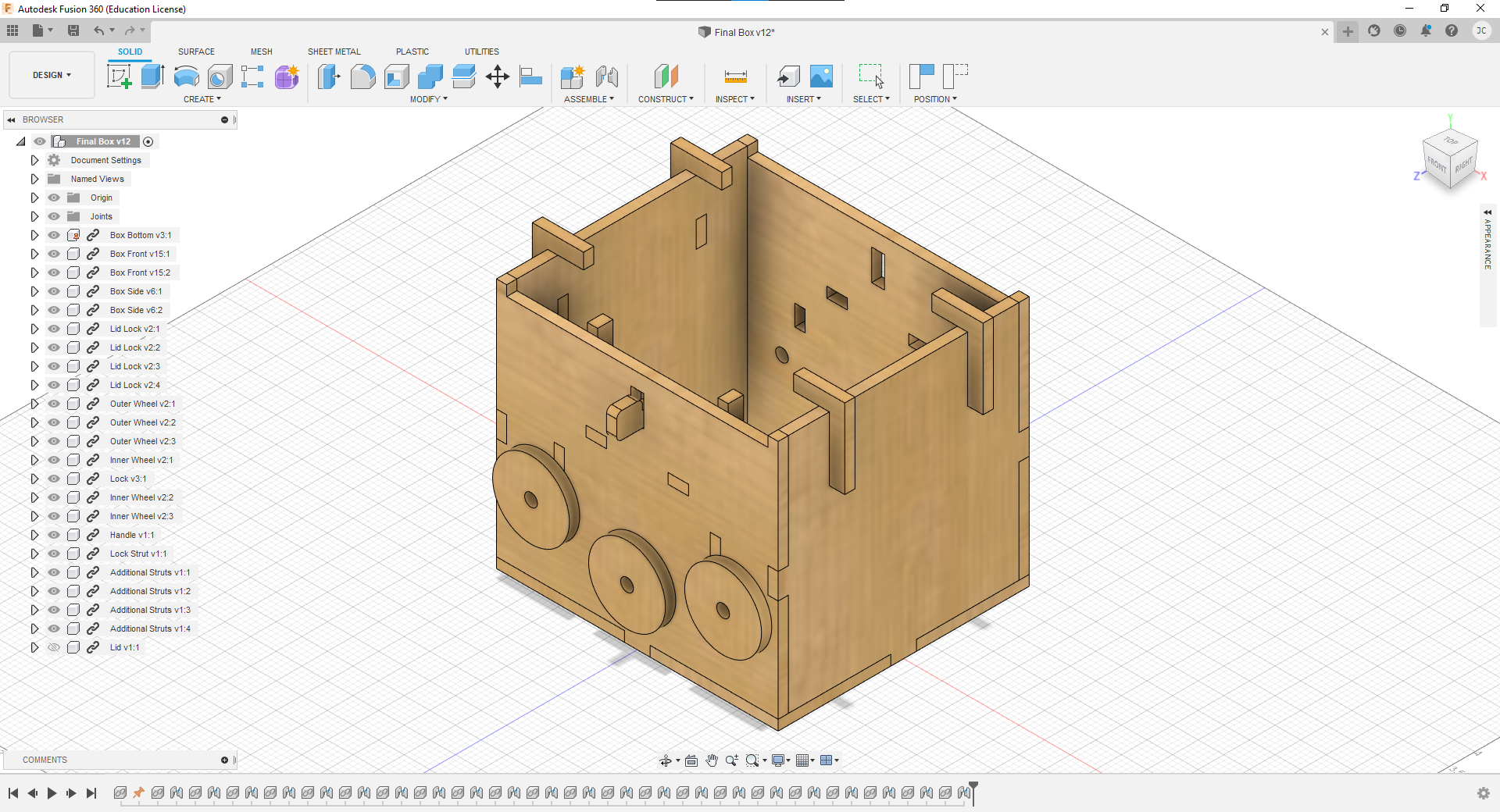 Learning Fusion 360 by Modeling a Puzzle Box for Laser Cutting : 6 ...