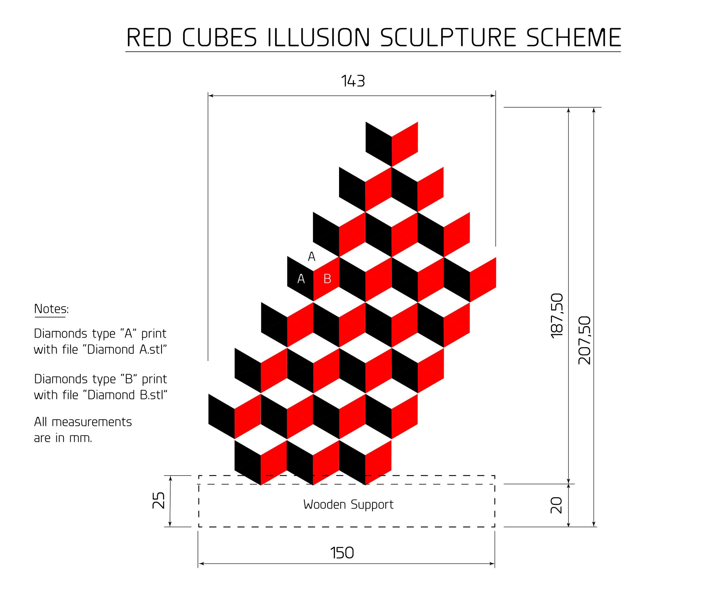 Cubes Illusion Sculpture : 9 Steps (with Pictures) - Instructables