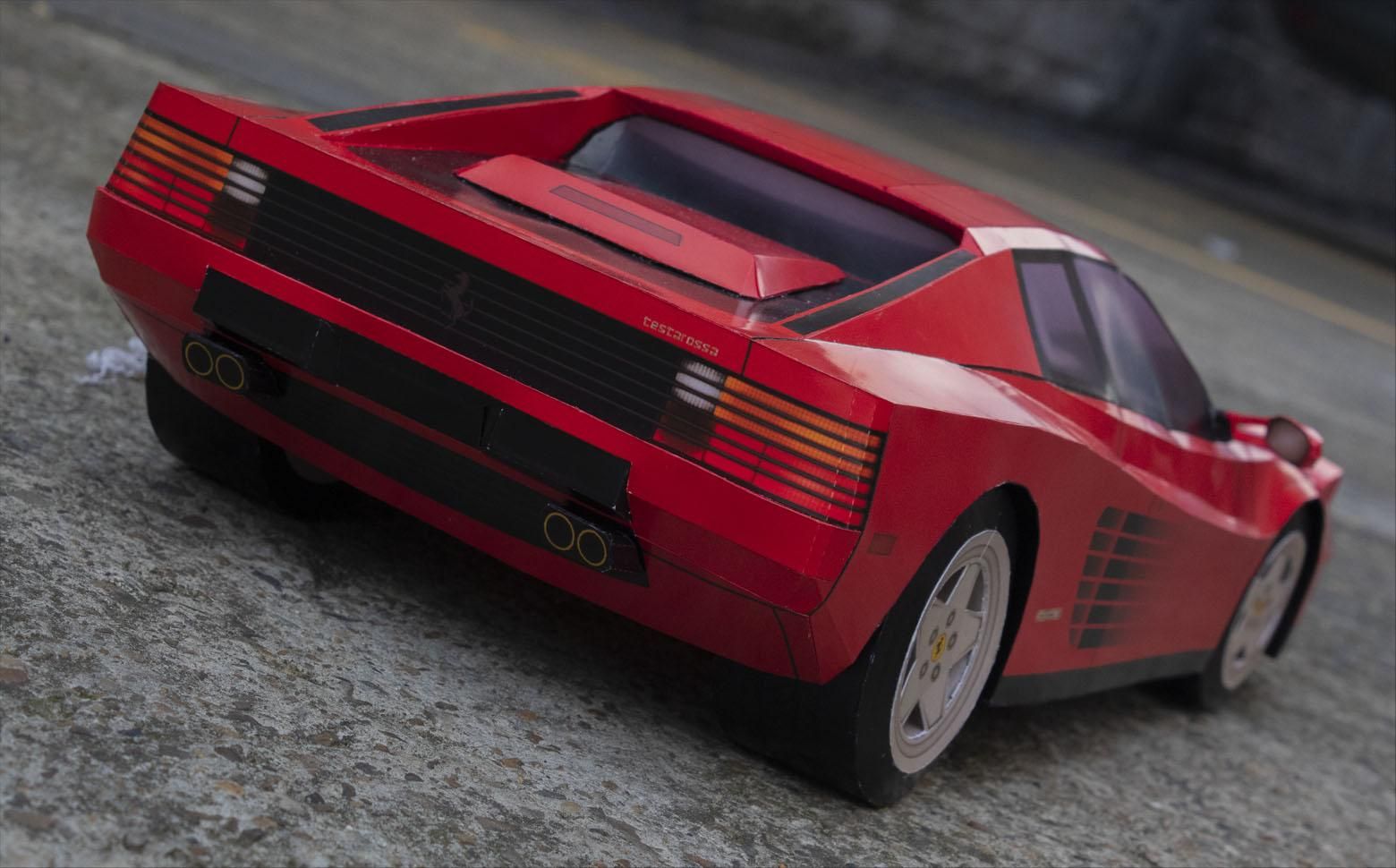 Ferrari Testarossa DIY Paper-Craft - Instructables