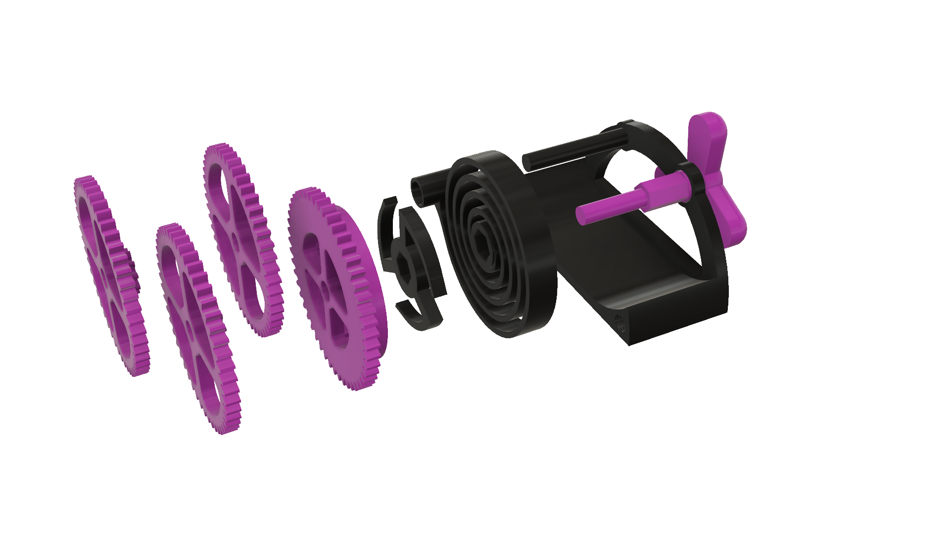 PLA Spring Motor Demonstrator 2 Remixed by Lucky Dragon MakerWorld ...