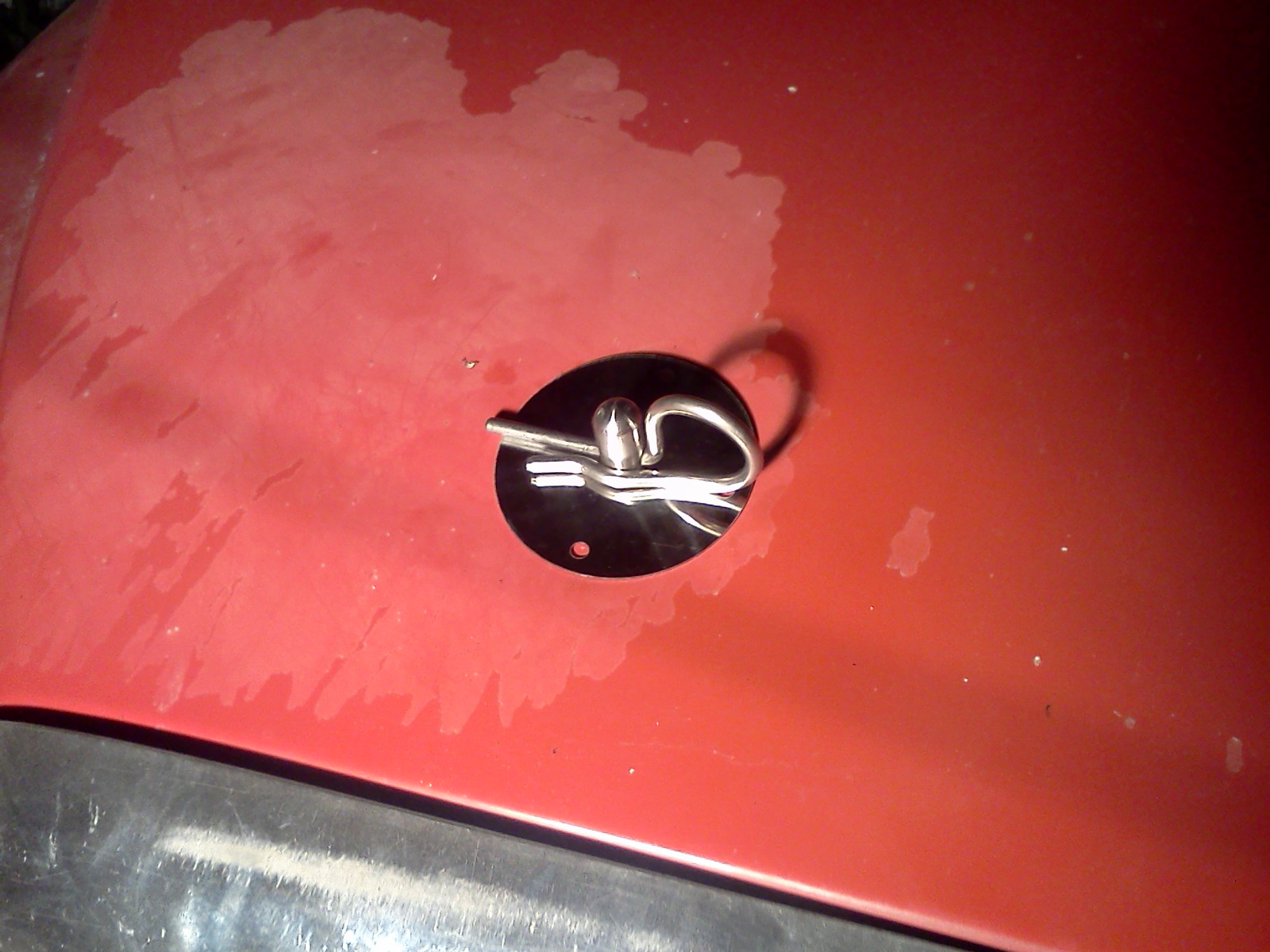 How to Install "Automotive Hood Pins" to a Factory Steel Hood : 4 Steps ...