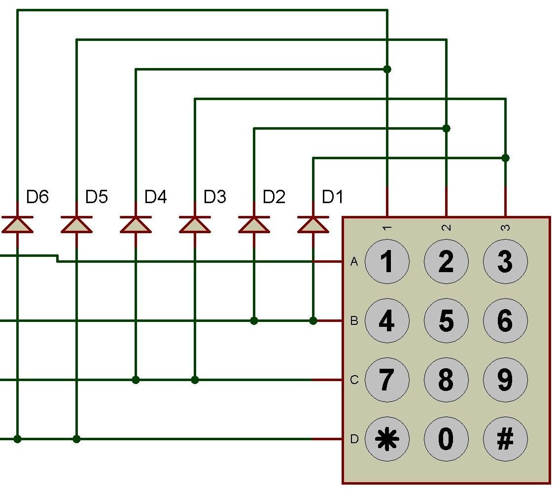 4X3 Keypad Using 4 IOs Only : 5 Steps - Instructables