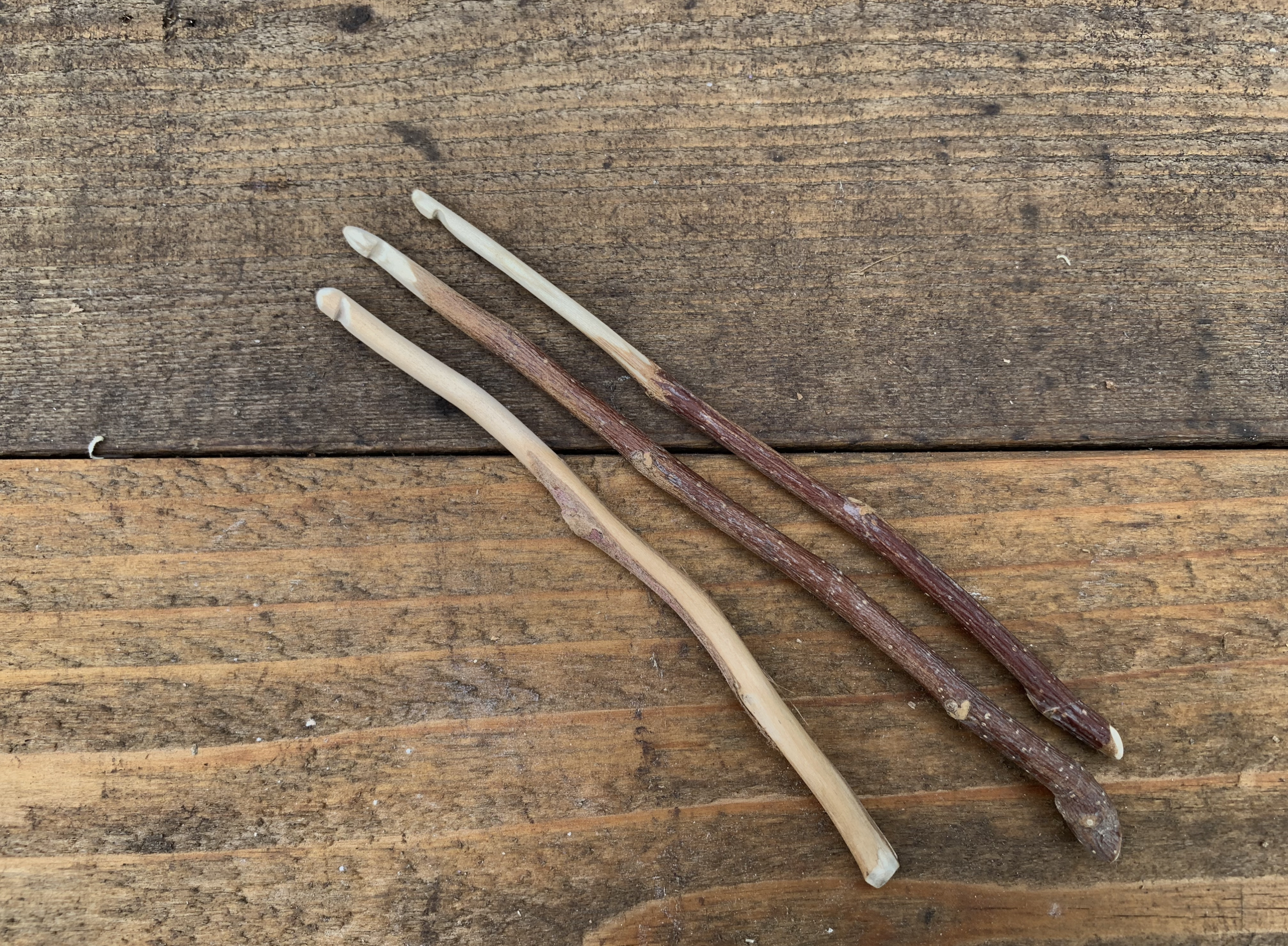 Diy Wooden Crochet Hooks From Just Sticks : 4 Steps (with Pictures ...