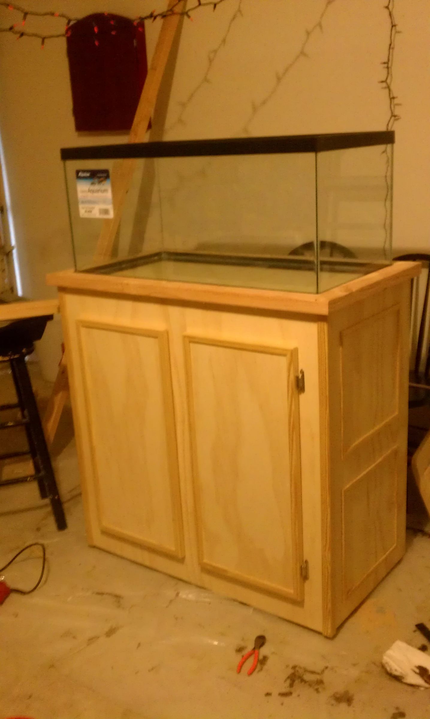 Fish Aquarium Stand (40 Breeder Tank With Hidden Sump Door) : 12 Steps ...